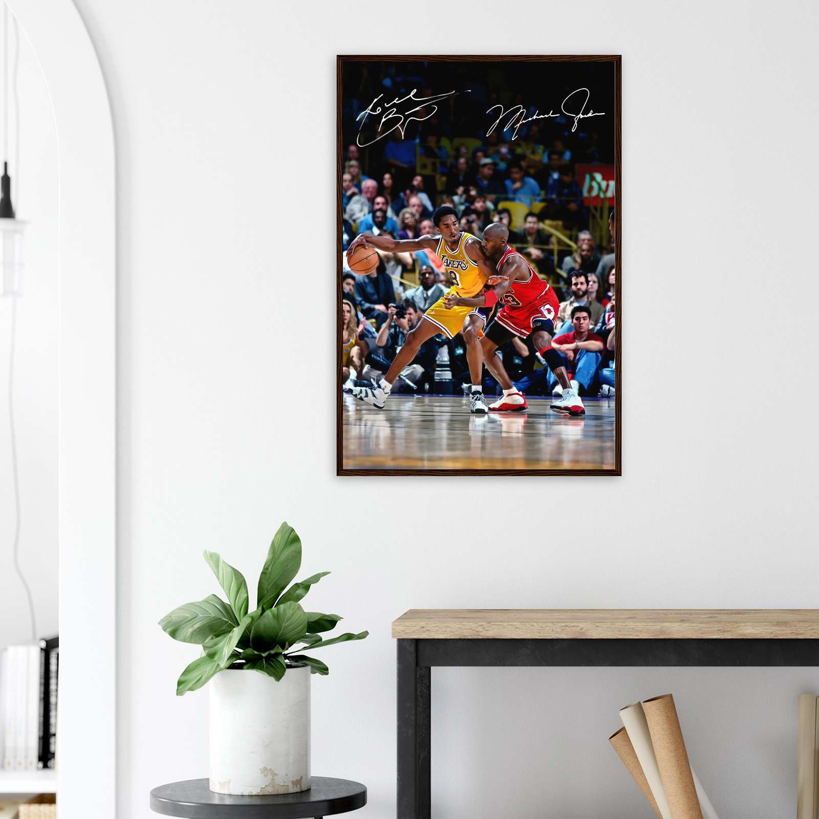 Michael Jordan Poster, Kobe Bryant Poster, Michael Jordan Guarding Kobe ...