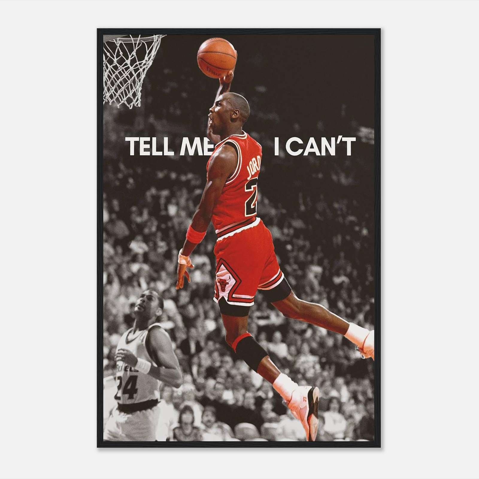 Michael Jordan Poster, Michael Jordan Dunk Digital Poster, Sports ...