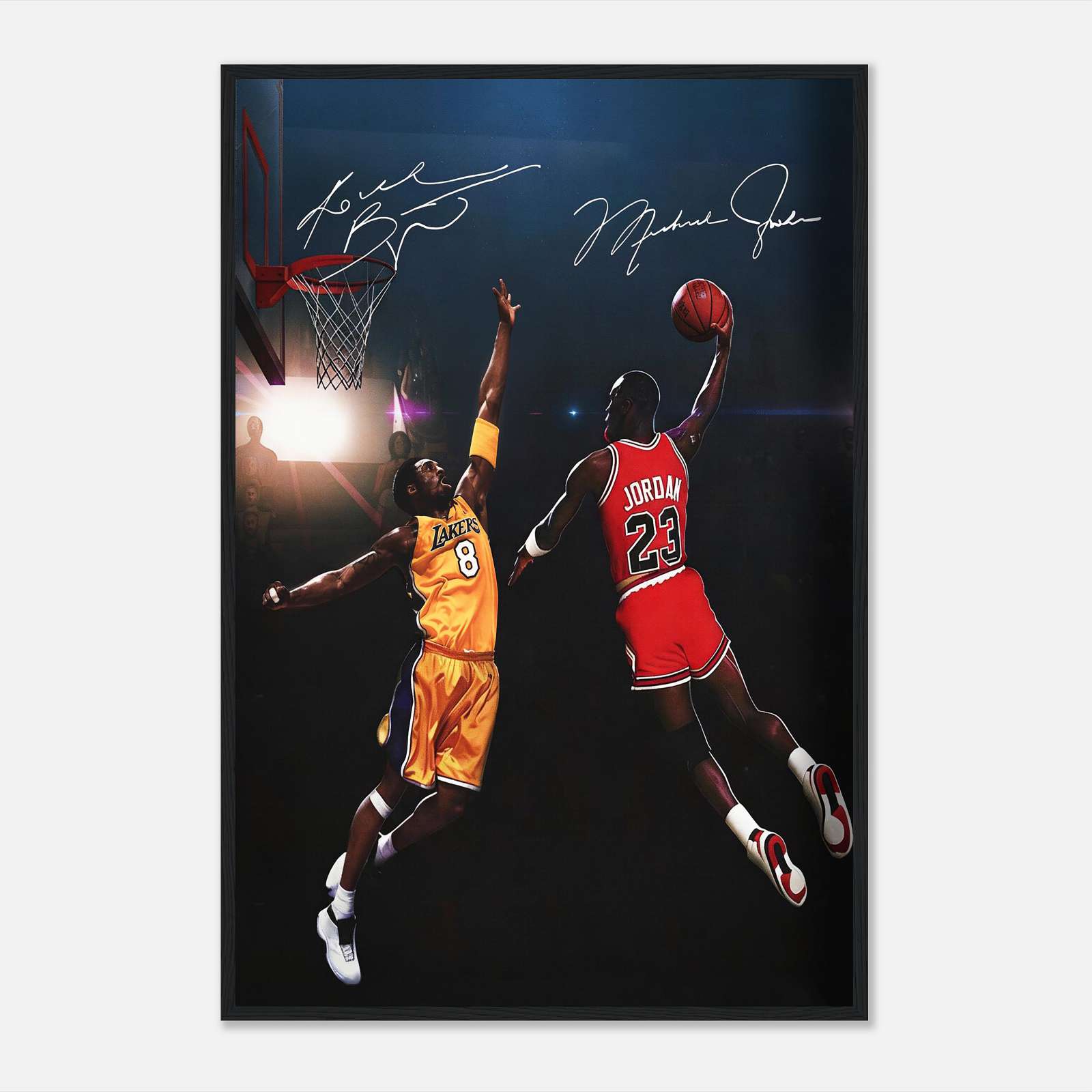 Michael Jordan Poster, Michael Jordan Guarding Kobe Bryant Poster ...