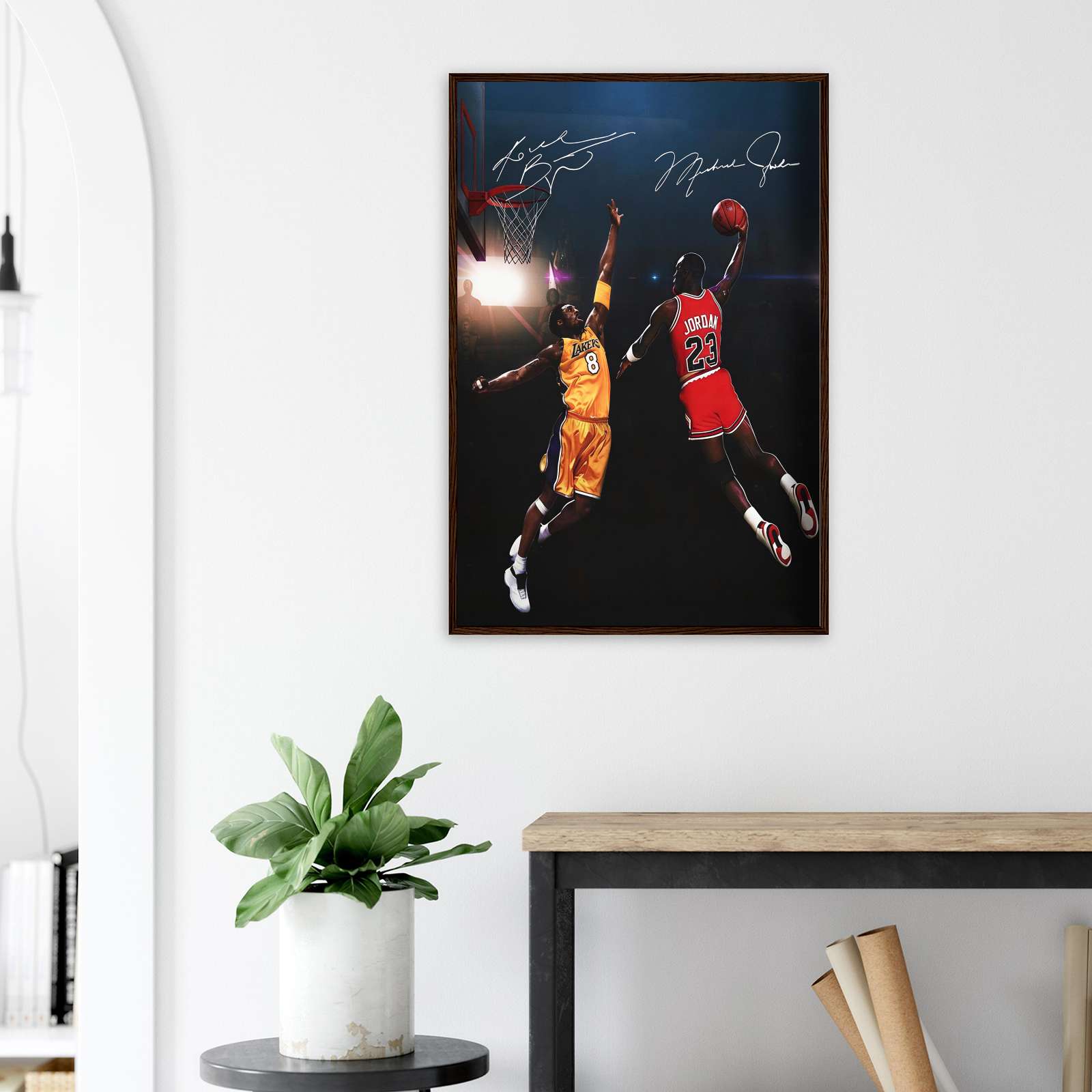 Michael Jordan Poster, Michael Jordan Guarding Kobe Bryant Poster ...