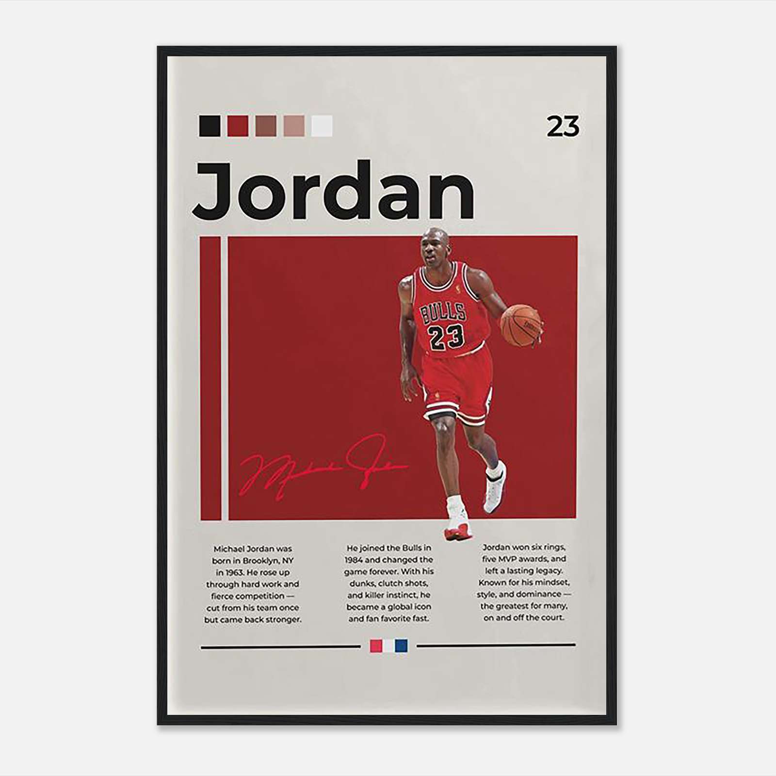 Michael Jordan Poster, Michael Jordan Sports Poster, Basketball Player ...