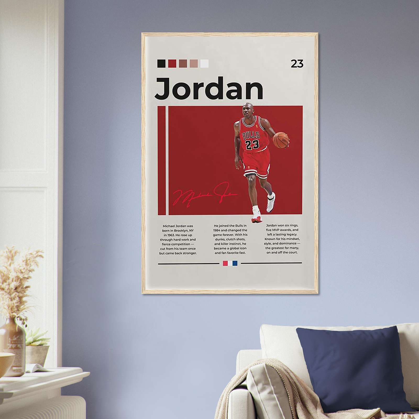 Michael Jordan Poster, Michael Jordan Sports Poster, Basketball Player ...