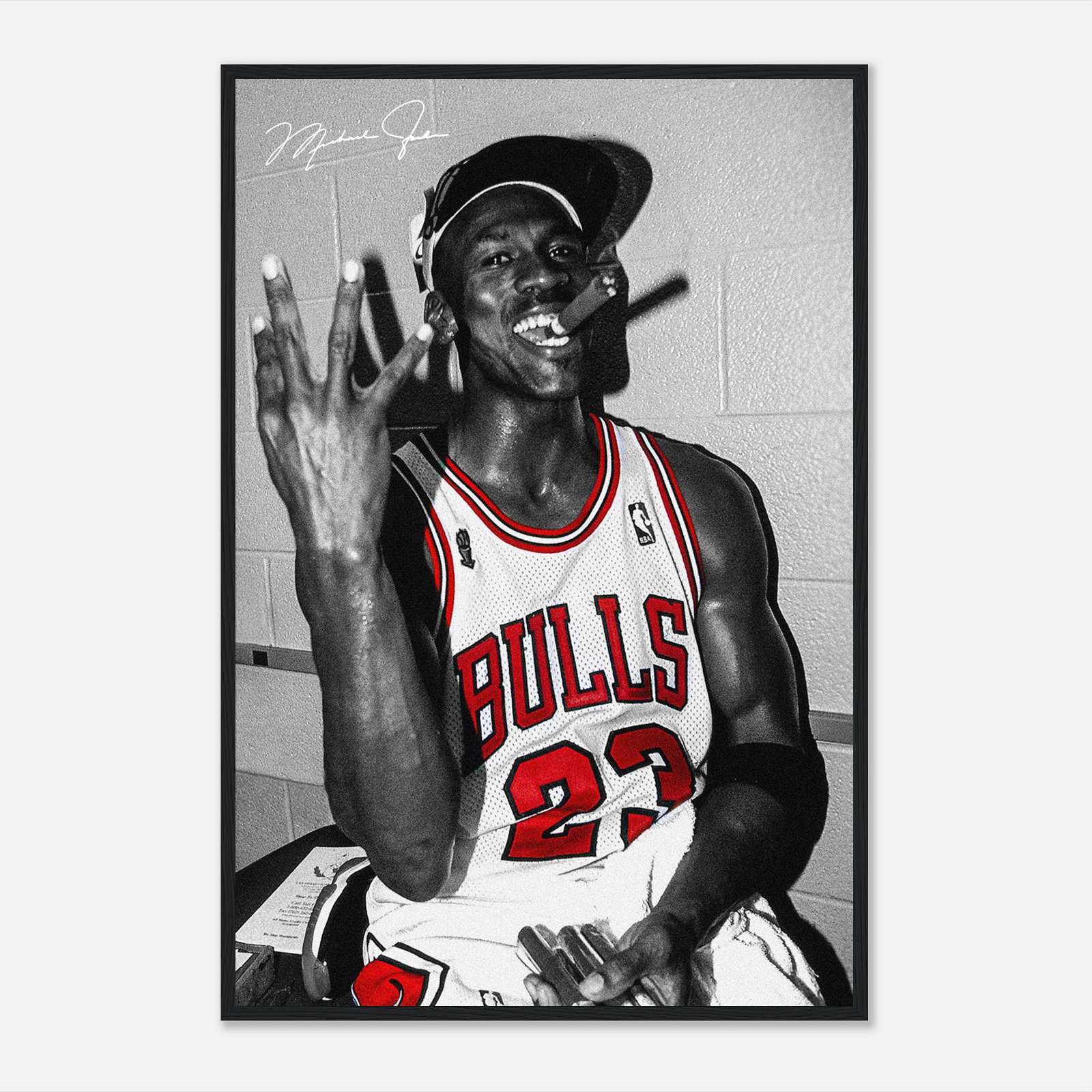 Michael Jordan Poster, Vintage Sports Wall Art, Classic Basketball ...