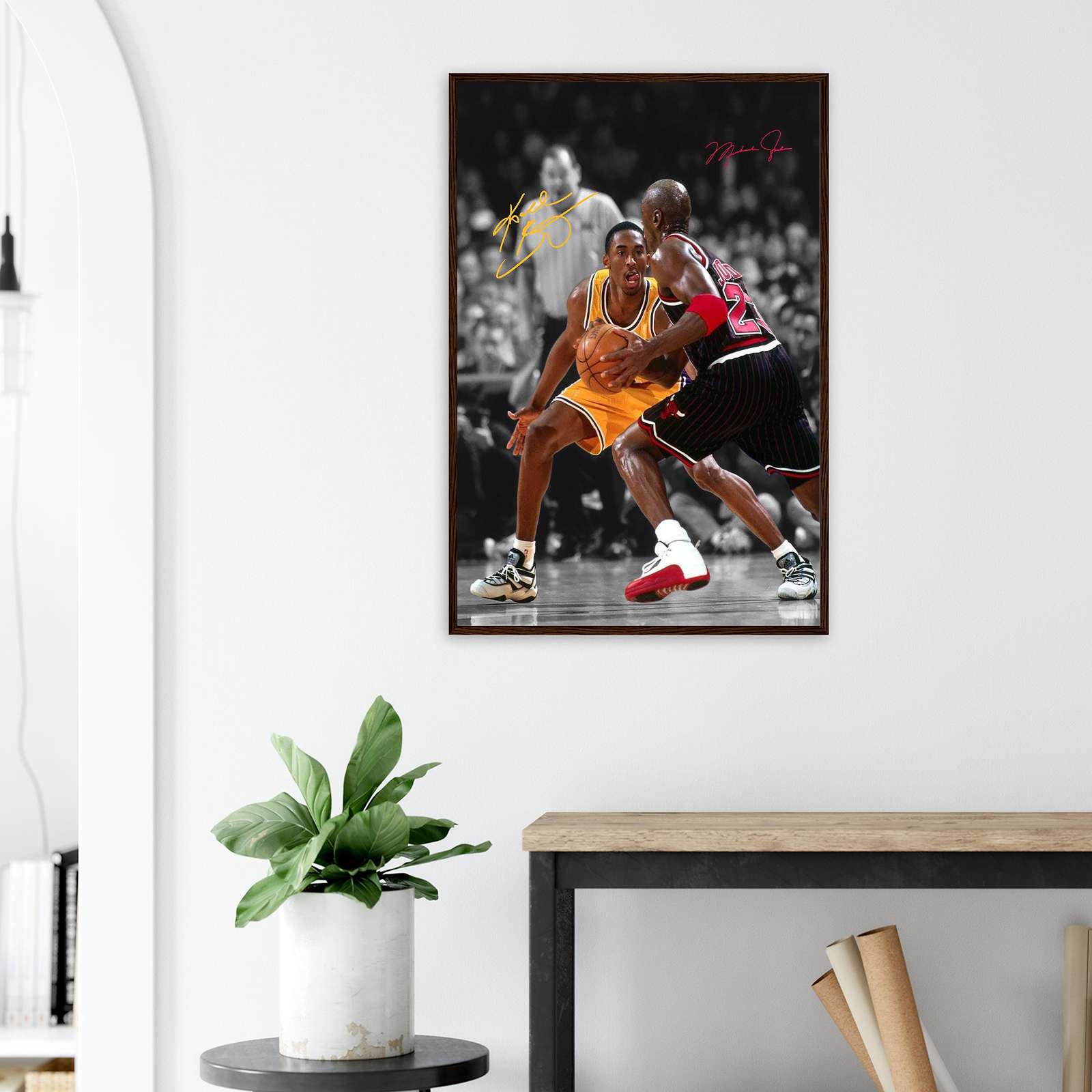 Michael Jordan Vs Kobe Bryant Poster, Michael Jordan Poster, Kobe ...