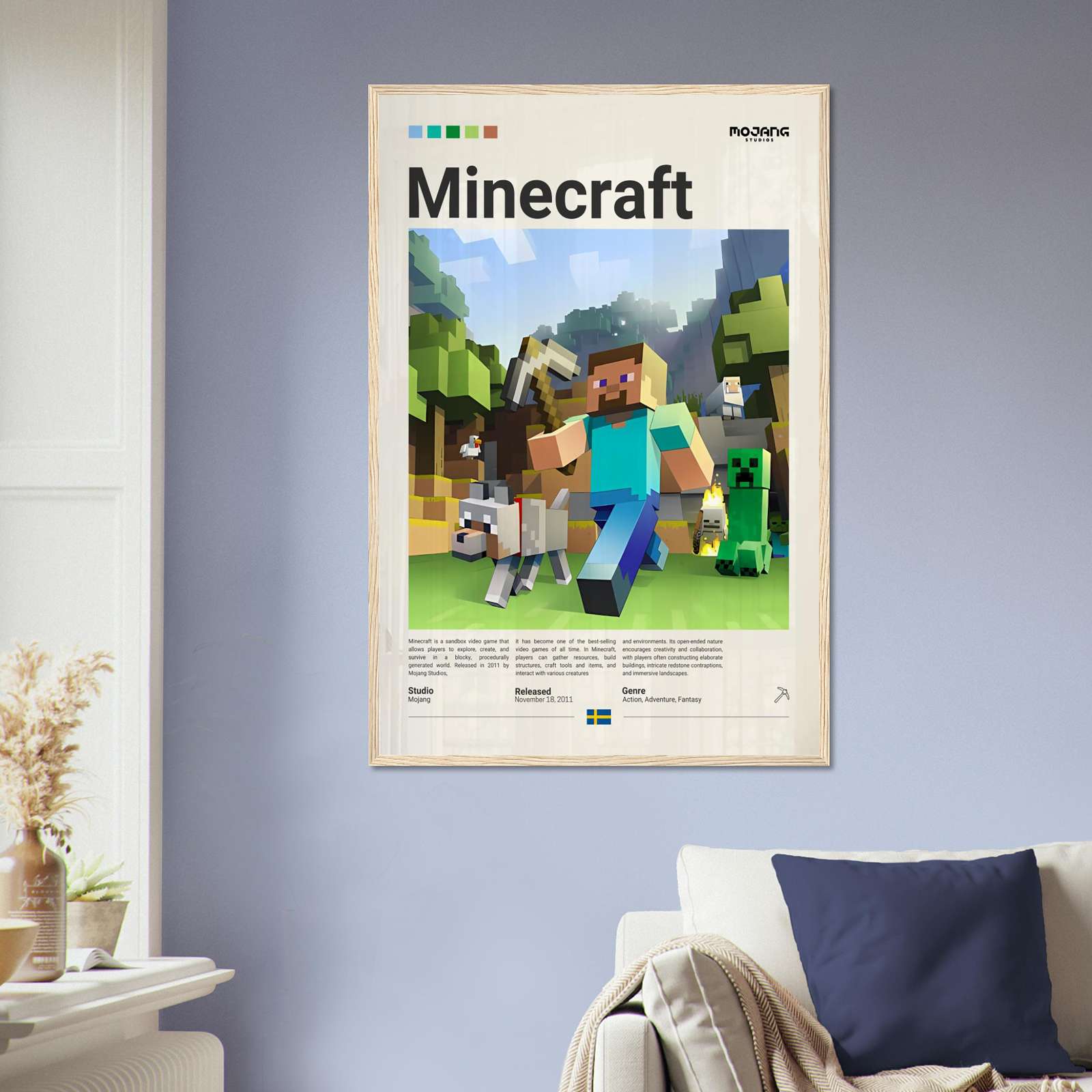 Minecraft Poster, Gaming Room Poster, Game Poster, Full-Size Poster ...