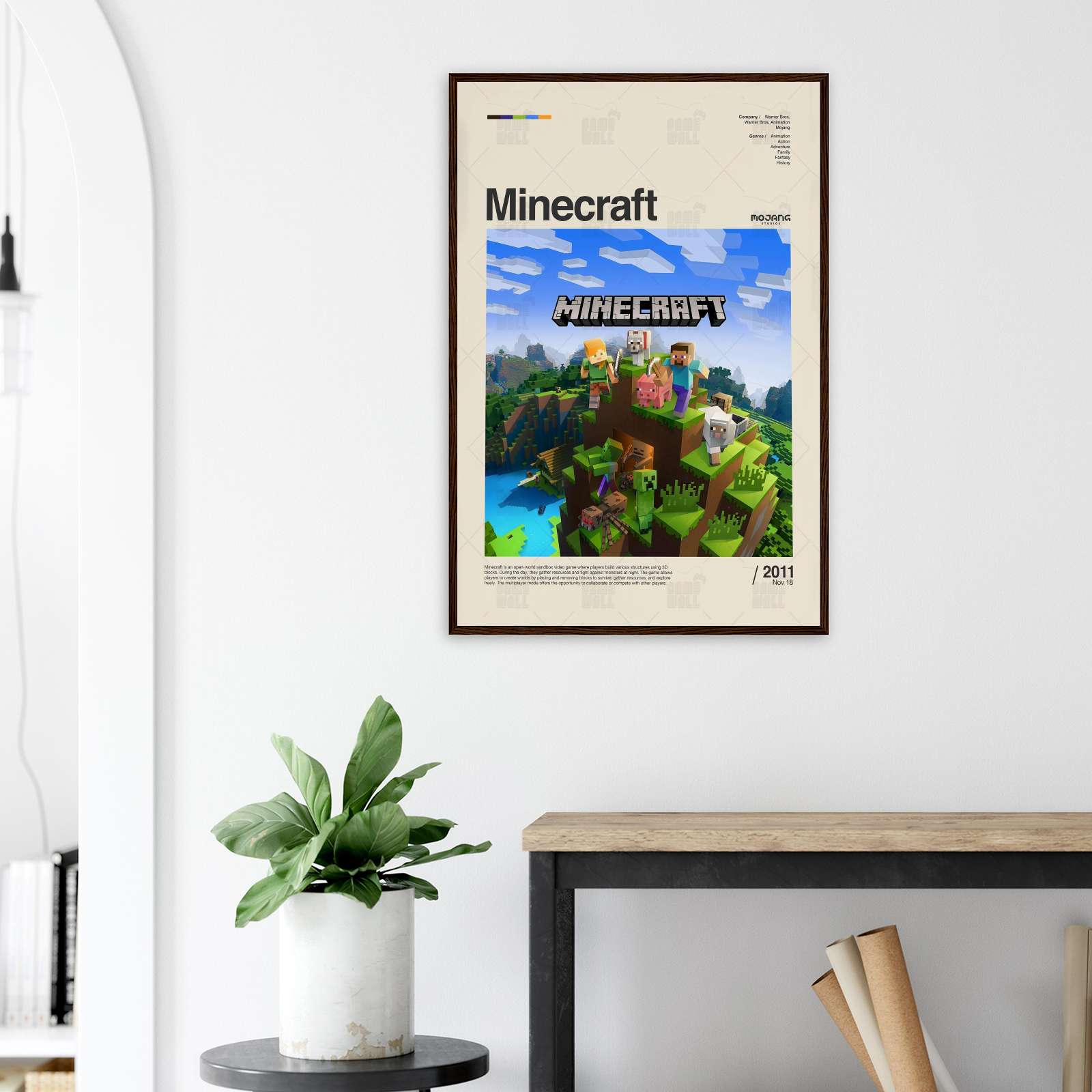 Minecraft Poster, Gaming Room Poster, Gaming Wall Poster, Full-Size ...