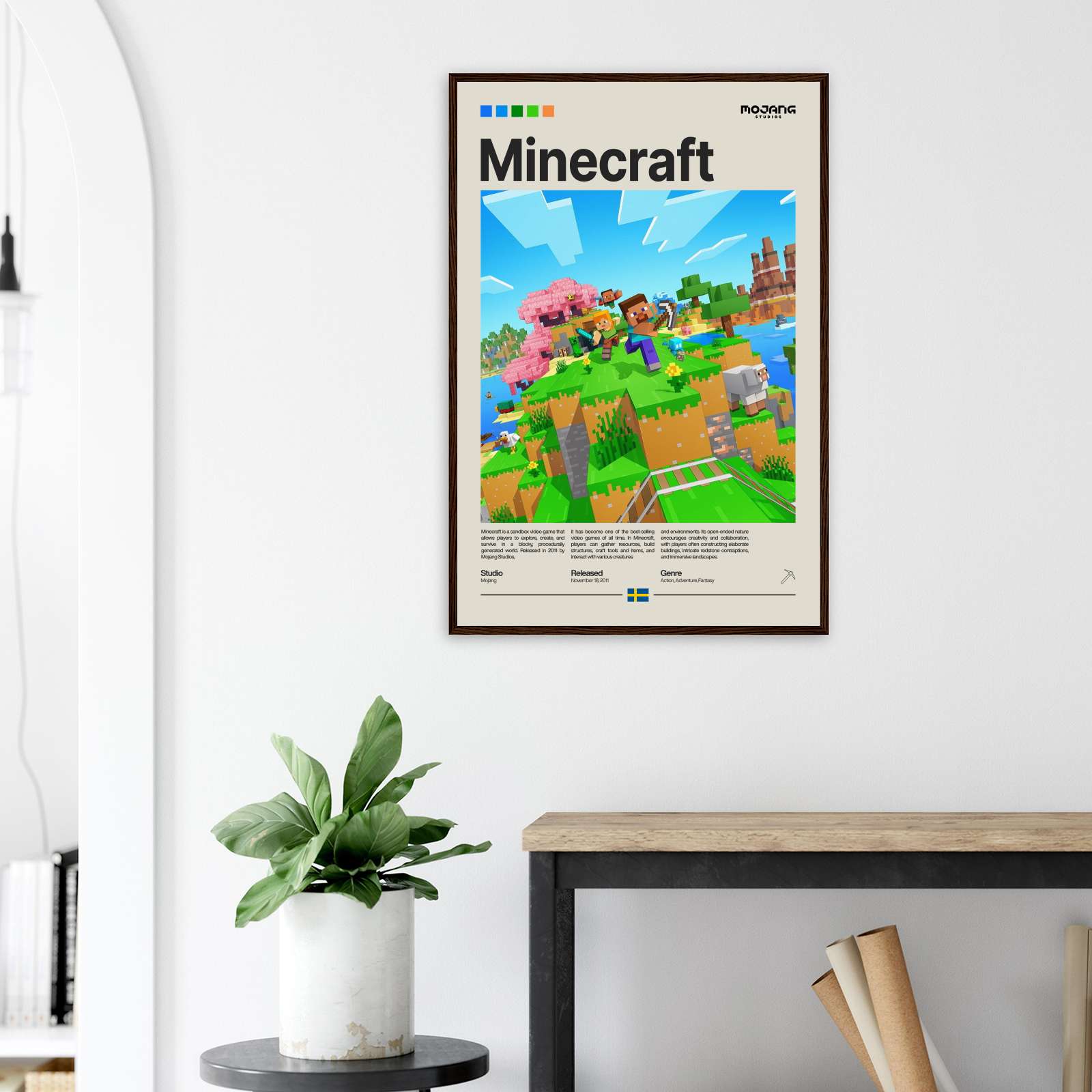 Minecraft Poster, Minecraft Game Poster, Video Game Poster 1, Full-Size ...