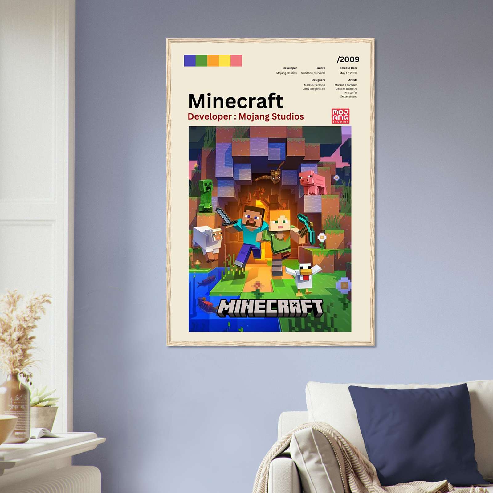 Minecraft Poster, Minecraft Movie, Video Game Poster, Game Poster, Full ...