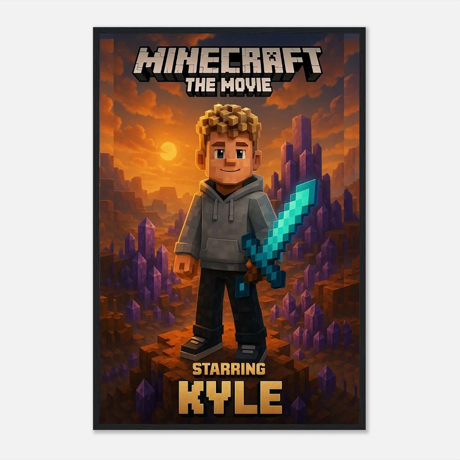 Minecraft Trial Movie Poster, Minecraft Trial Game Poster, Video Game ...