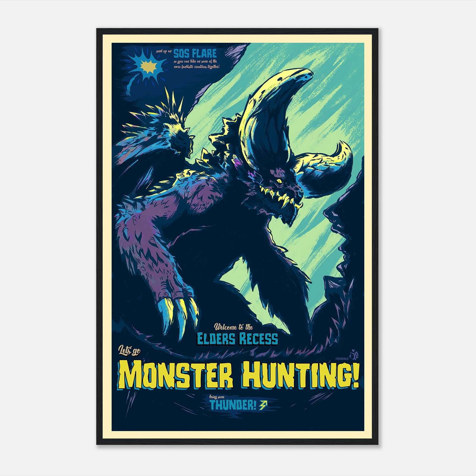 Monster Hunter Poster, Game Poster, Video Game Poster, Full-Size Poster ...