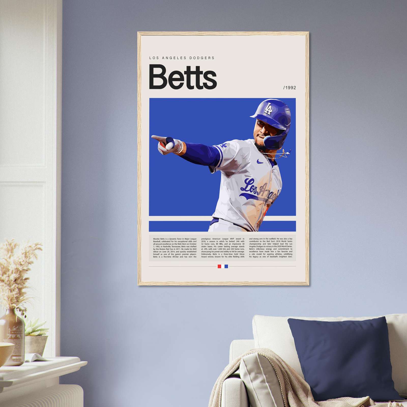 Mookie Betts Poster, Baseball Poster, Sports Poster, Full-Size Poster ...