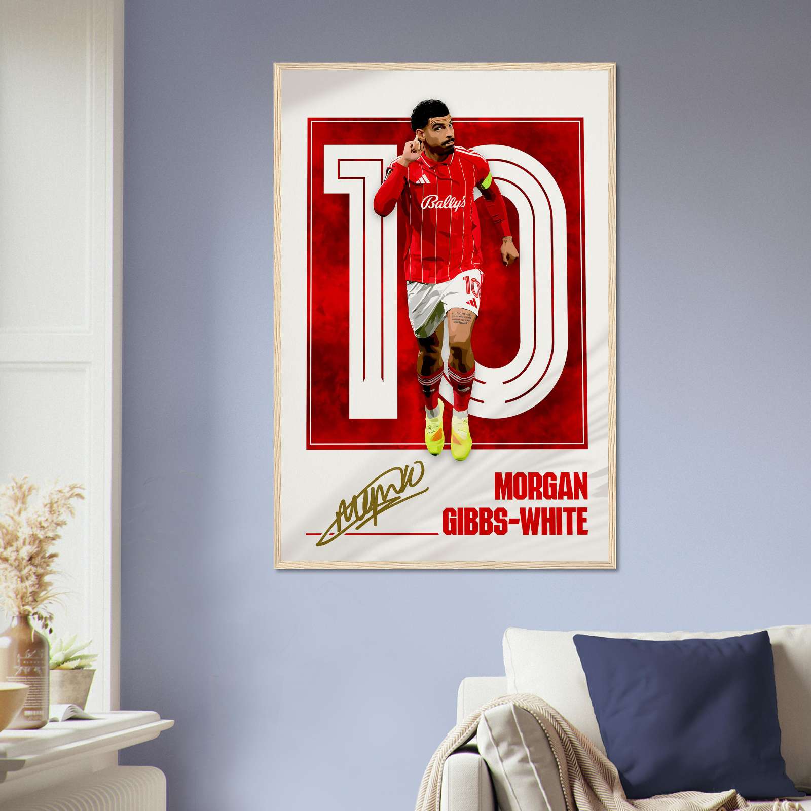 Morgan Gibbs White Poster, Football Player Poster, Football Poster ...