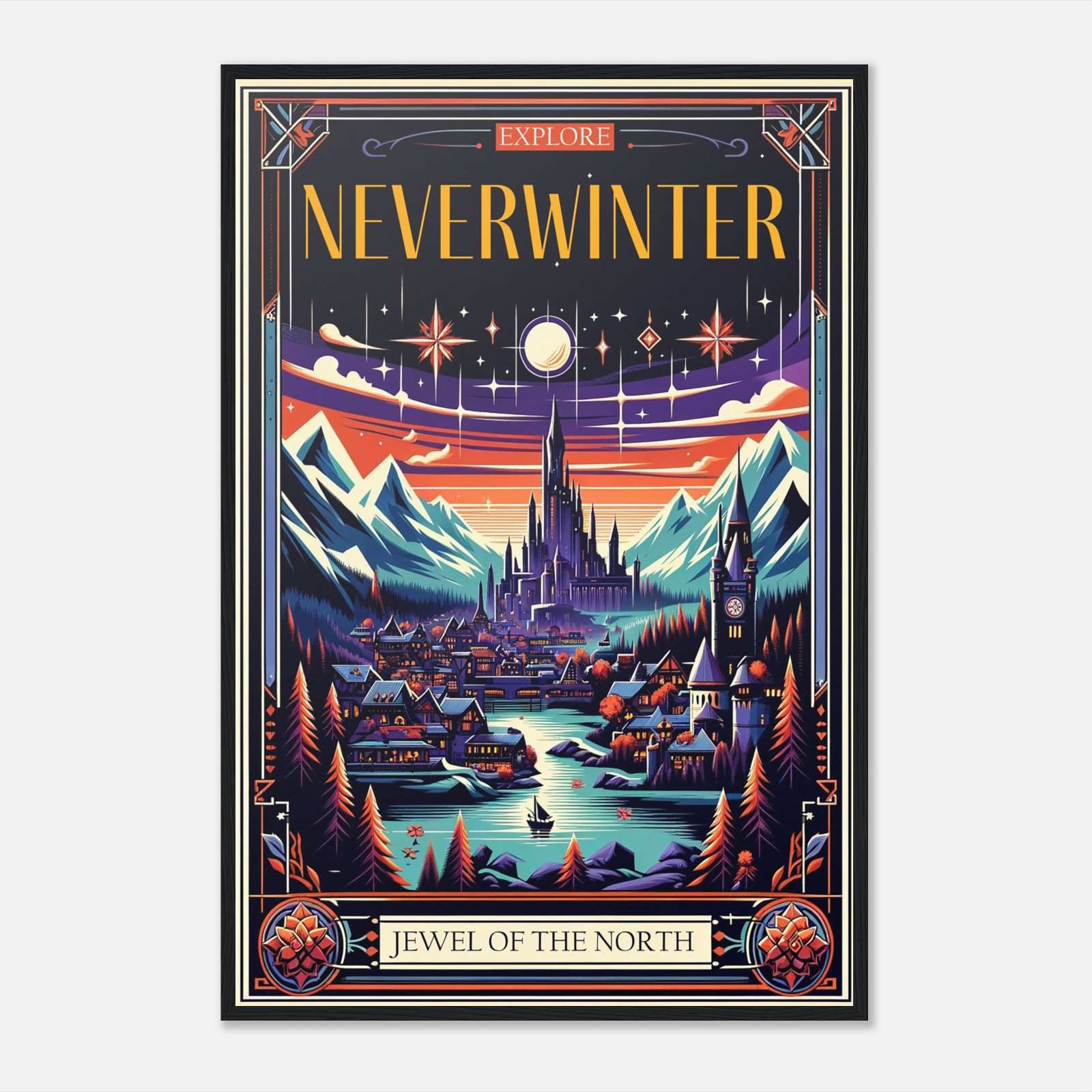 Neverwinter Poster, Rpg Gaming Poster, Video Game Poster, Full-Size ...