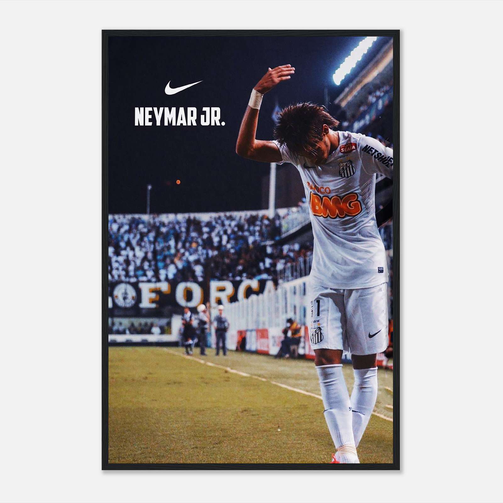 Neymar Poster, Neymar Jr. X Santos Poster, Football Poster, Sports ...