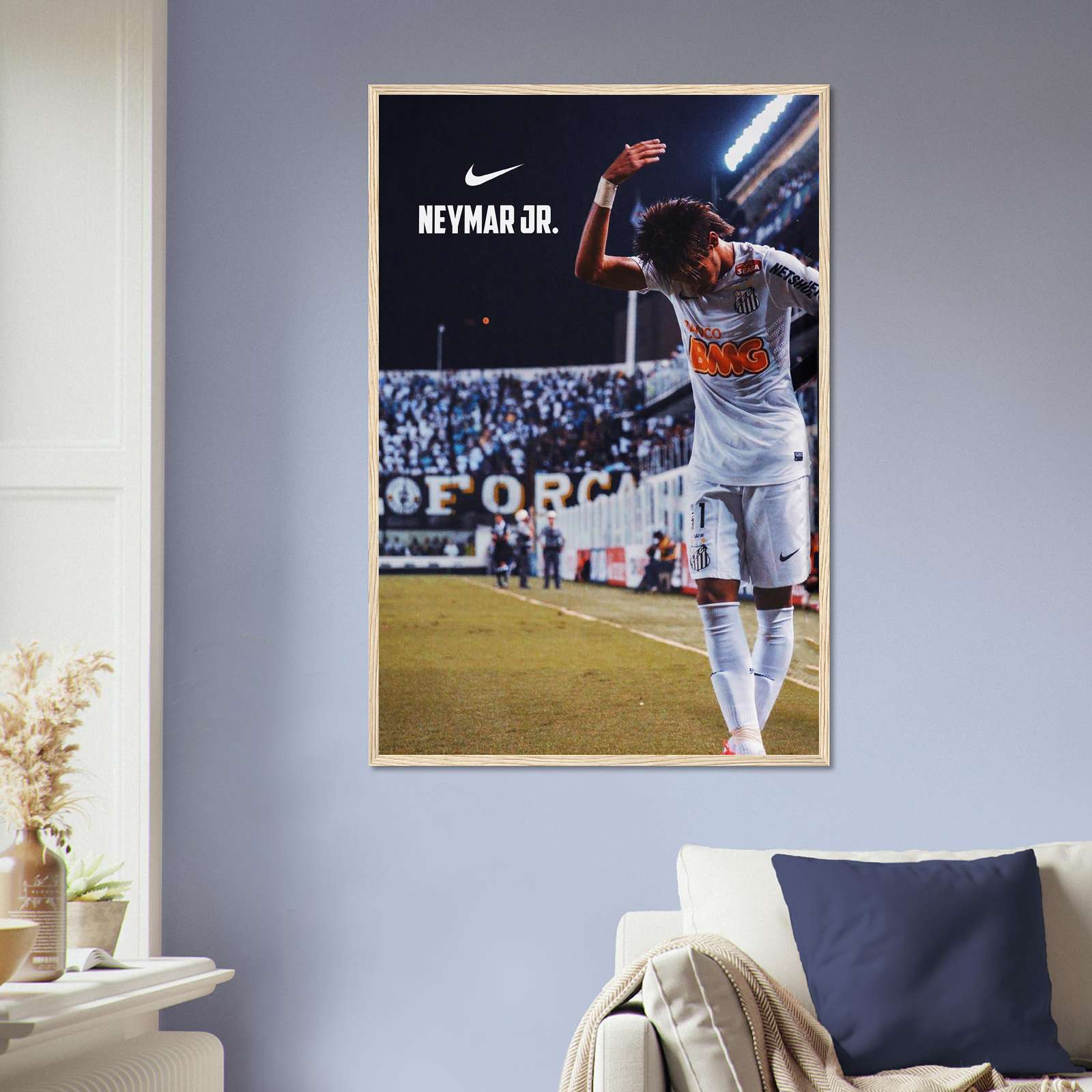 Neymar Poster, Neymar Jr. X Santos Poster, Football Poster, Sports ...