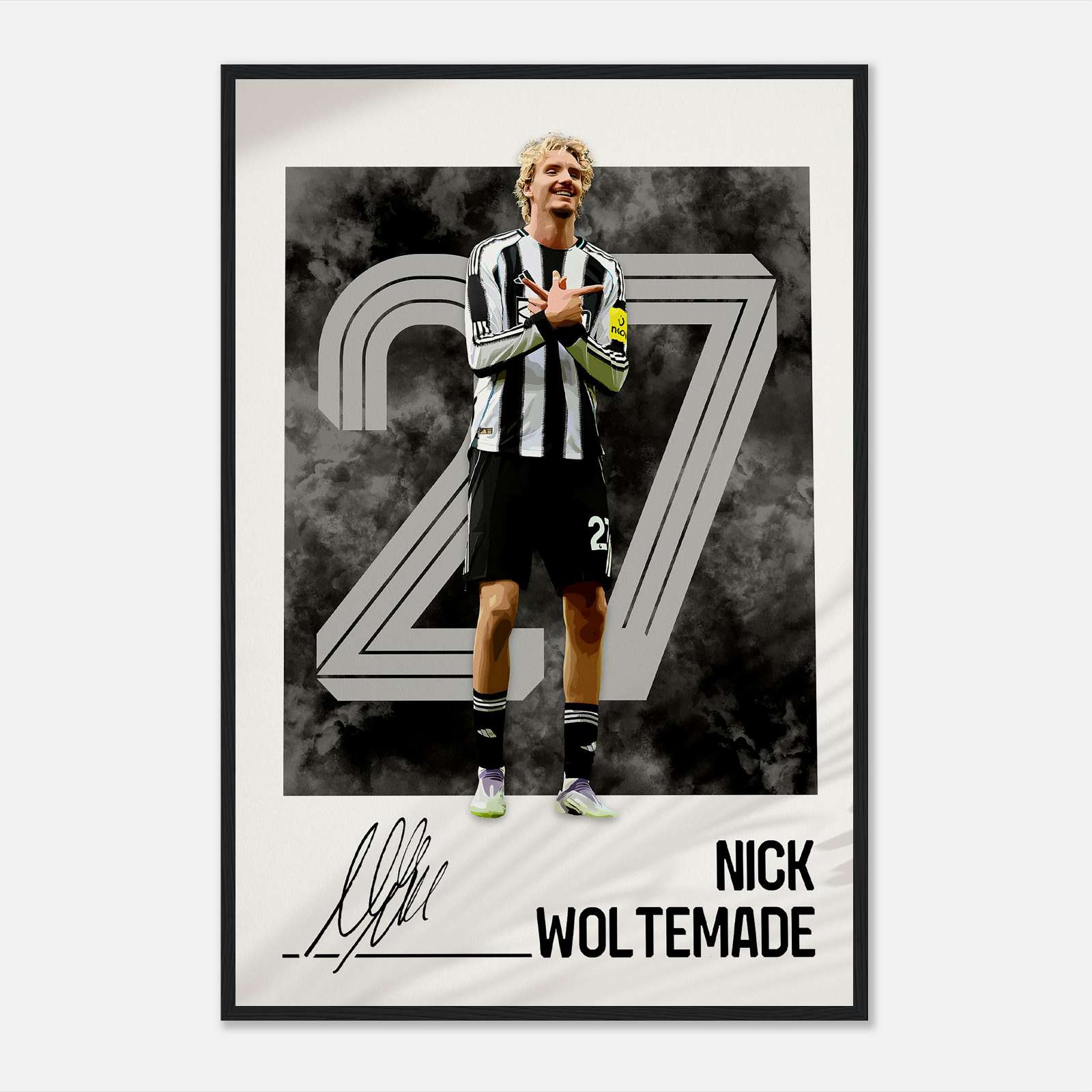 Nick Woltemade Poster, Football Poster, Football Player Poster, Full ...
