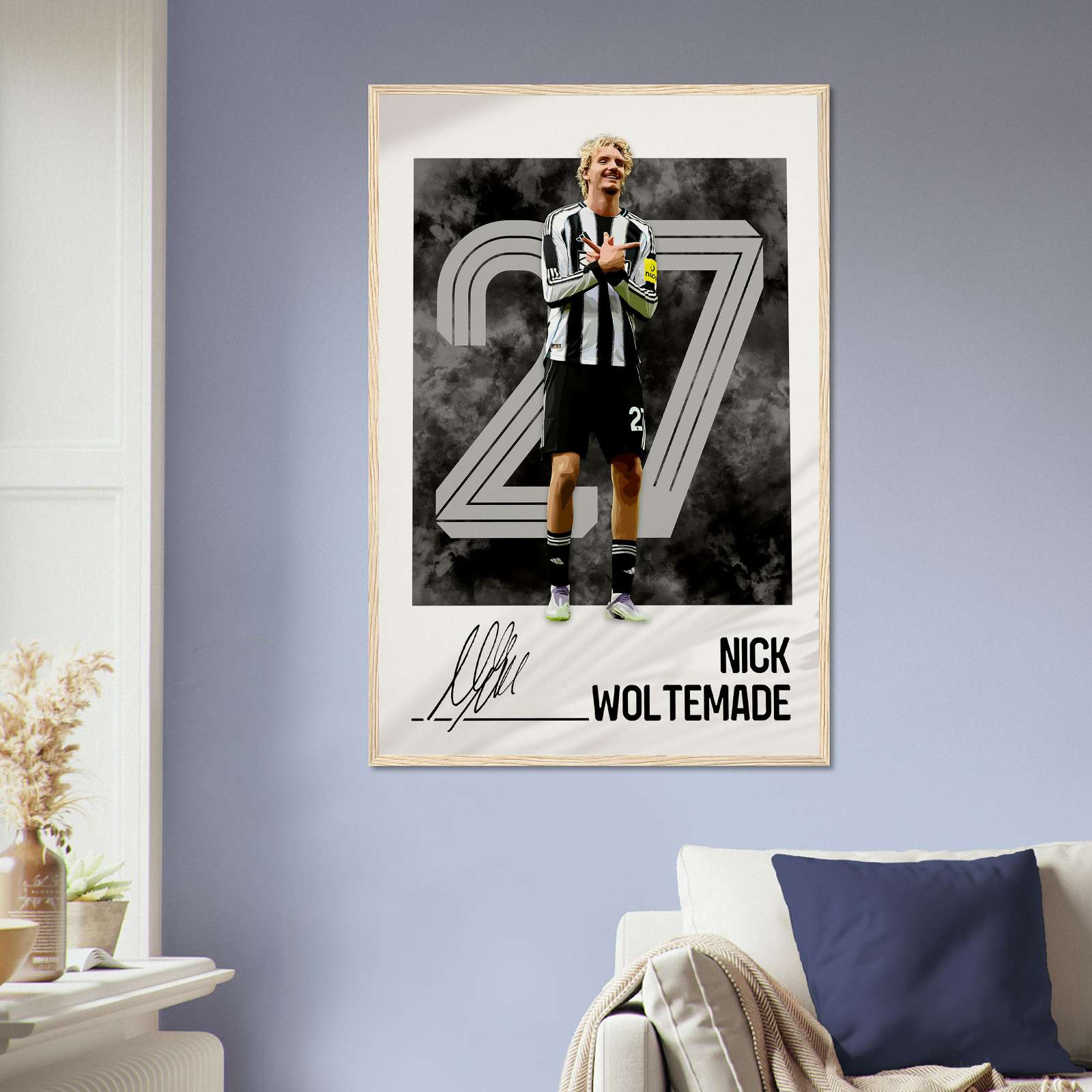 Nick Woltemade Poster, Football Poster, Football Player Poster, Full ...