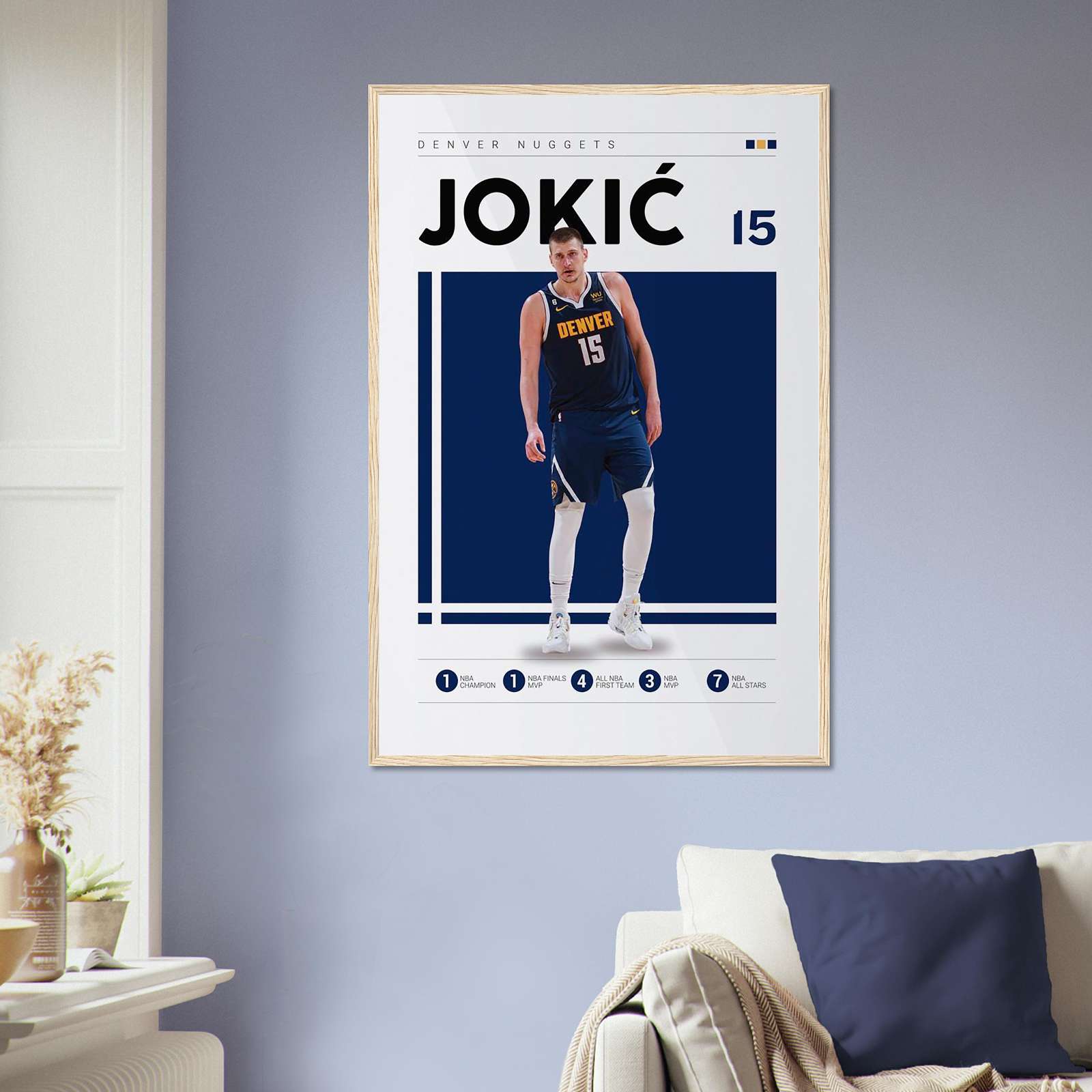 Nikola Jokic Poster, Basketball Poster, Sports Poster, Full-Size Poster ...