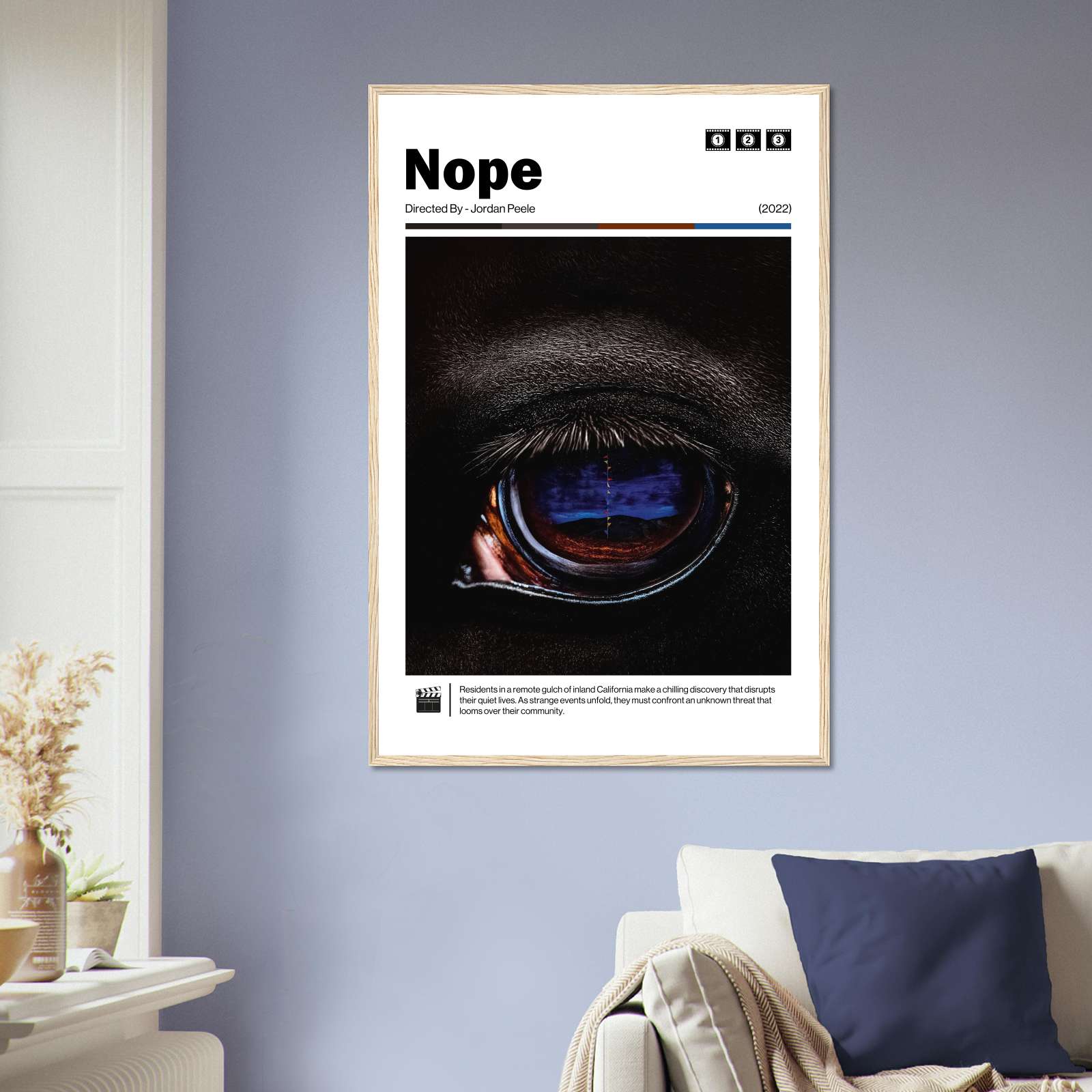 Nope Movie Poster, Vintage Movie Poster, Horror Movie Poster, Full-Size ...