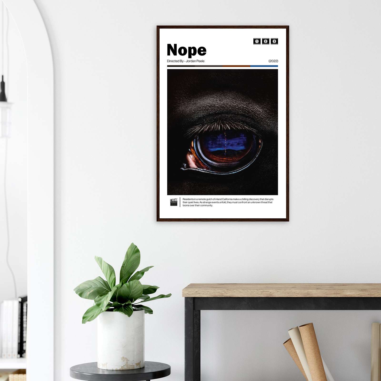Nope Movie Poster, Vintage Movie Poster, Horror Movie Poster, Full-Size ...