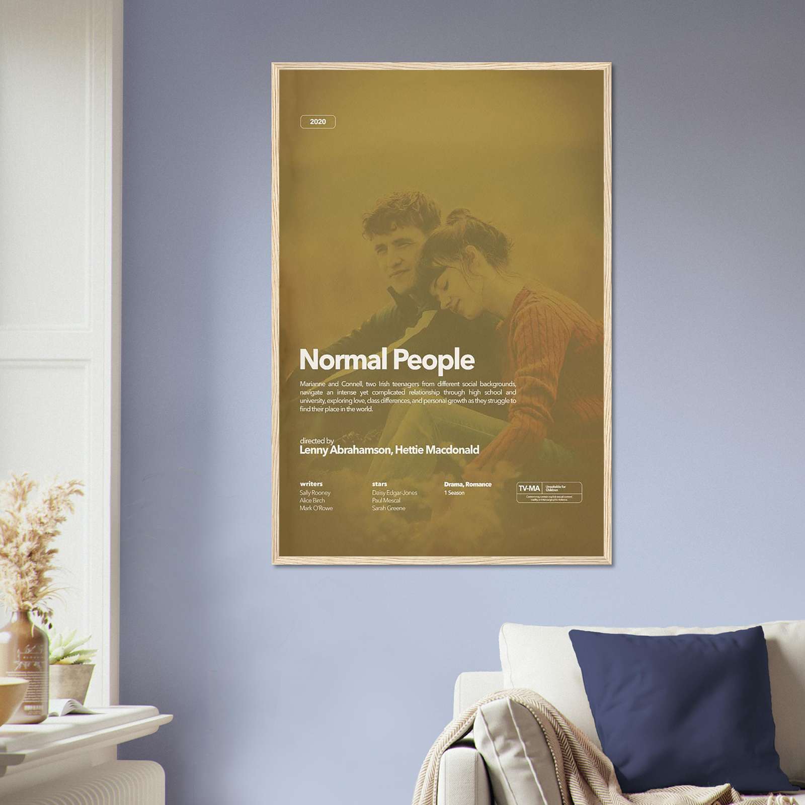 Normal People Tv Series Poster, Cult Classic Movie Poster, Full-Size ...