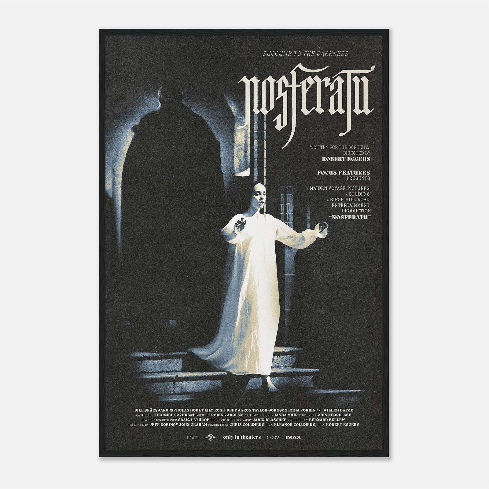 Nosferatu Inspired Movie Poster,Horror Movie Poster, Retro Movie ...