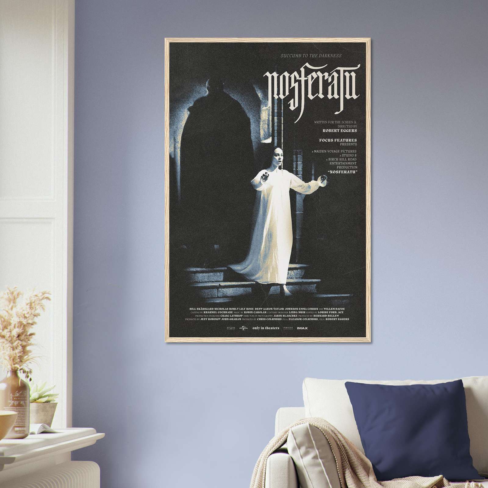 Nosferatu Inspired Movie Poster,Horror Movie Poster, Retro Movie ...