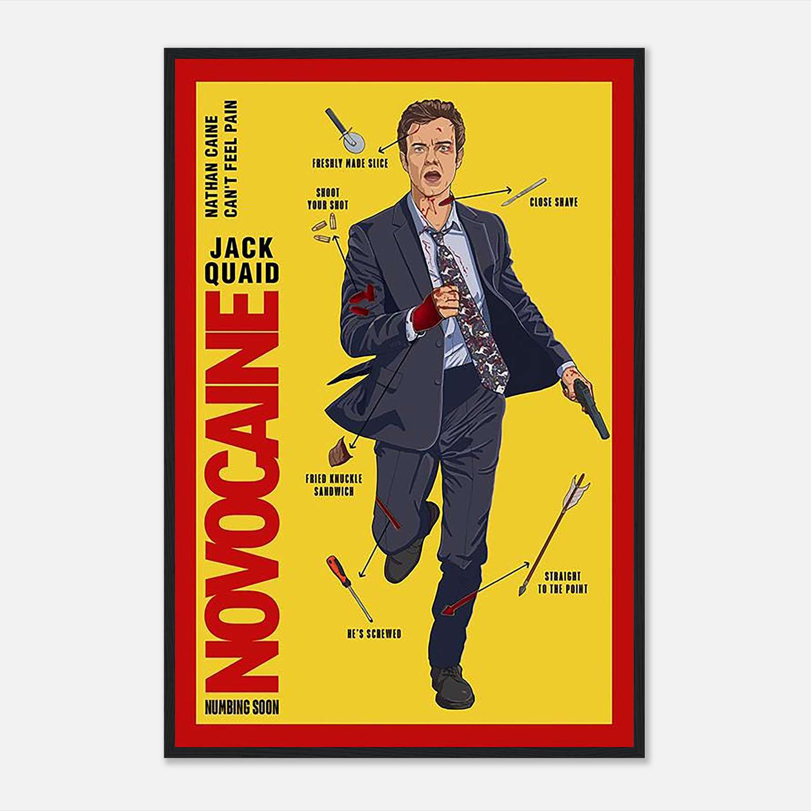 Novocaine Movie Poster, 2025 Movie Poster, Film Poster, Full-Size ...