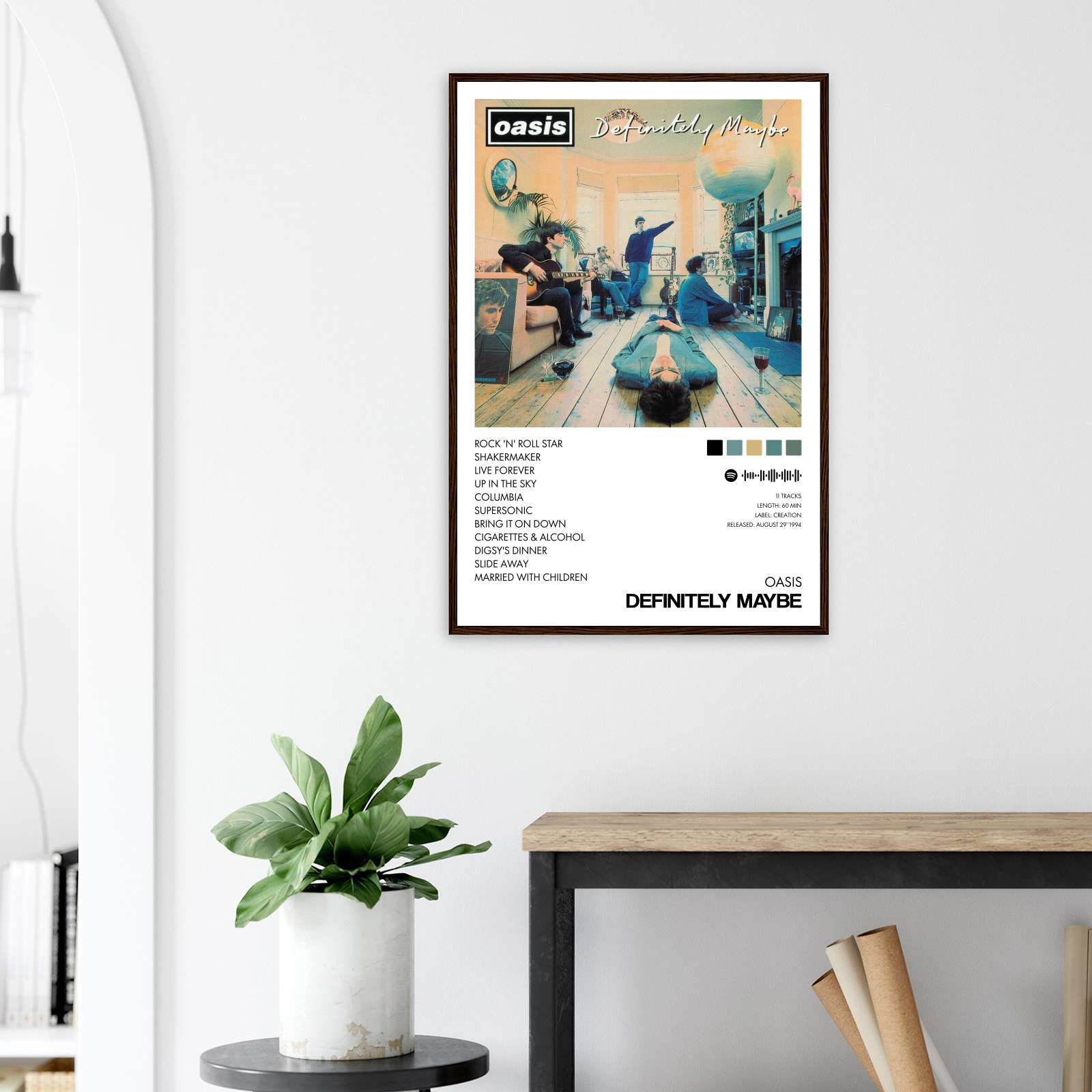 Oasis Poster, Definitely Maybe Album Cover, Full-Size Poster, Ready to ...