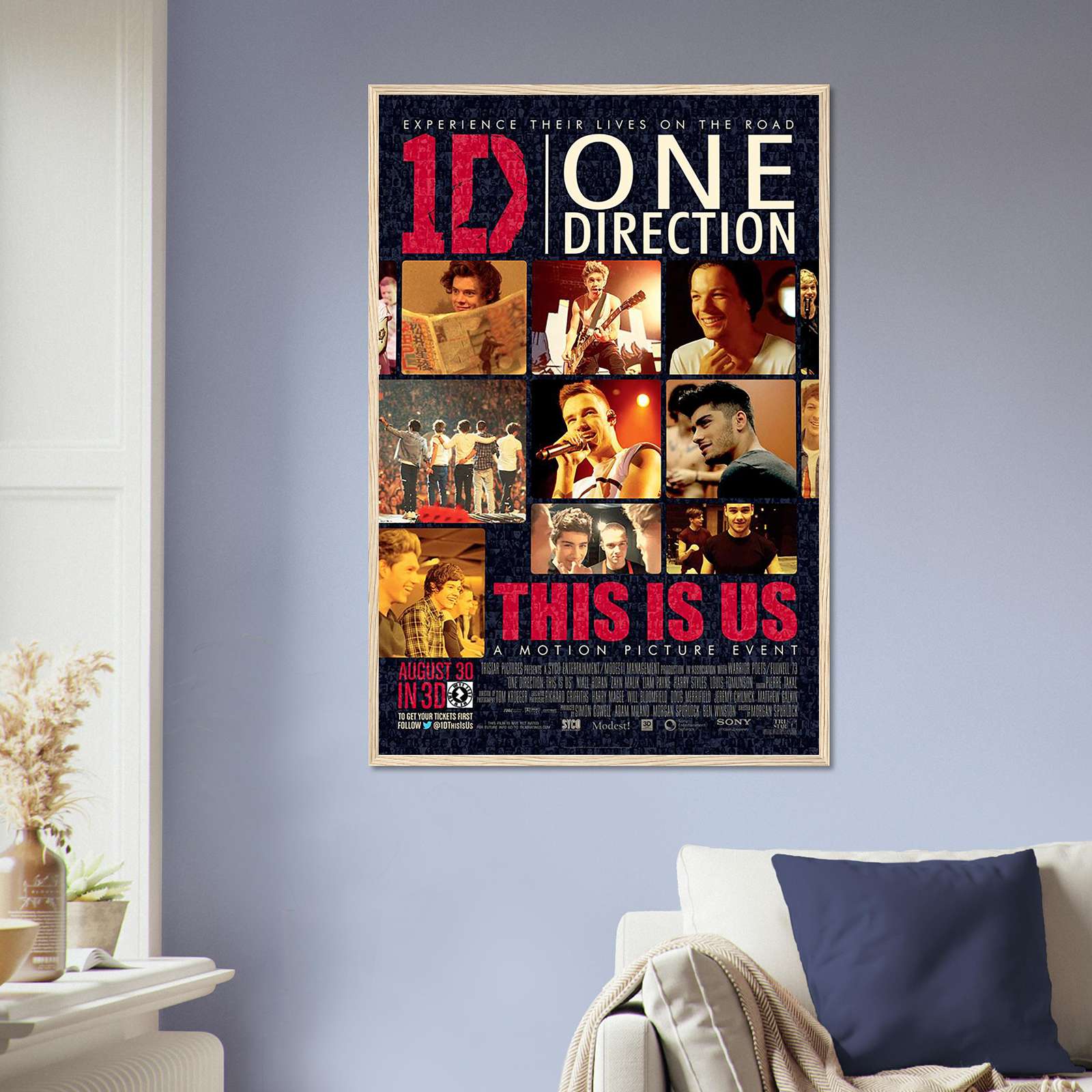 One Direction This Is Us Movie Poster, Vintage Movie Poster, Full-Size ...