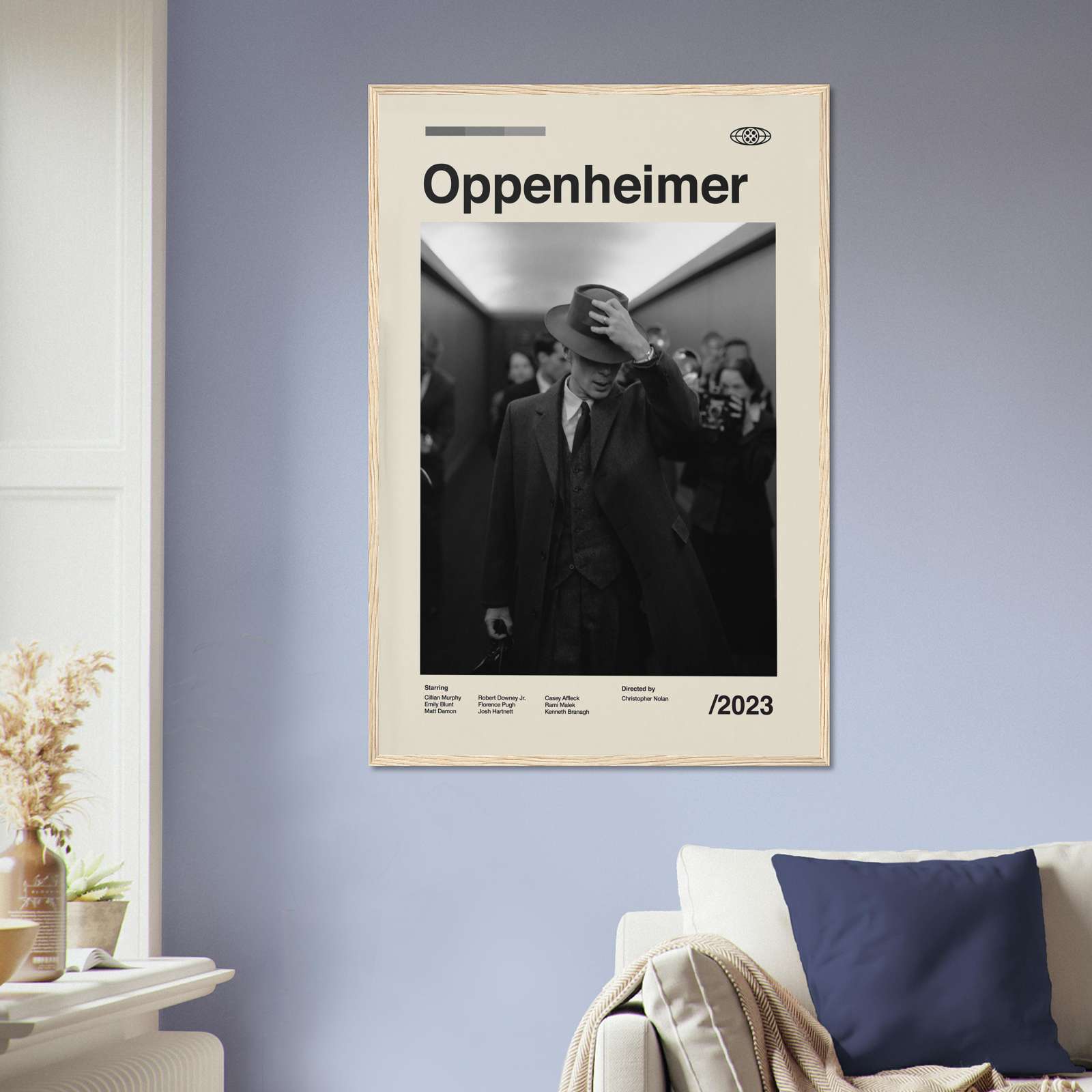 Oppenheimer Movie Poster, Christopher Nolan Cillian Murphy Poster, Full ...