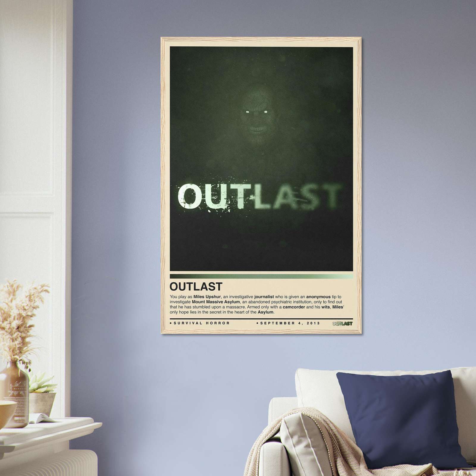 Outlast Gaming Poster, Video Game Poster, Full-Size Poster, Ready to ...