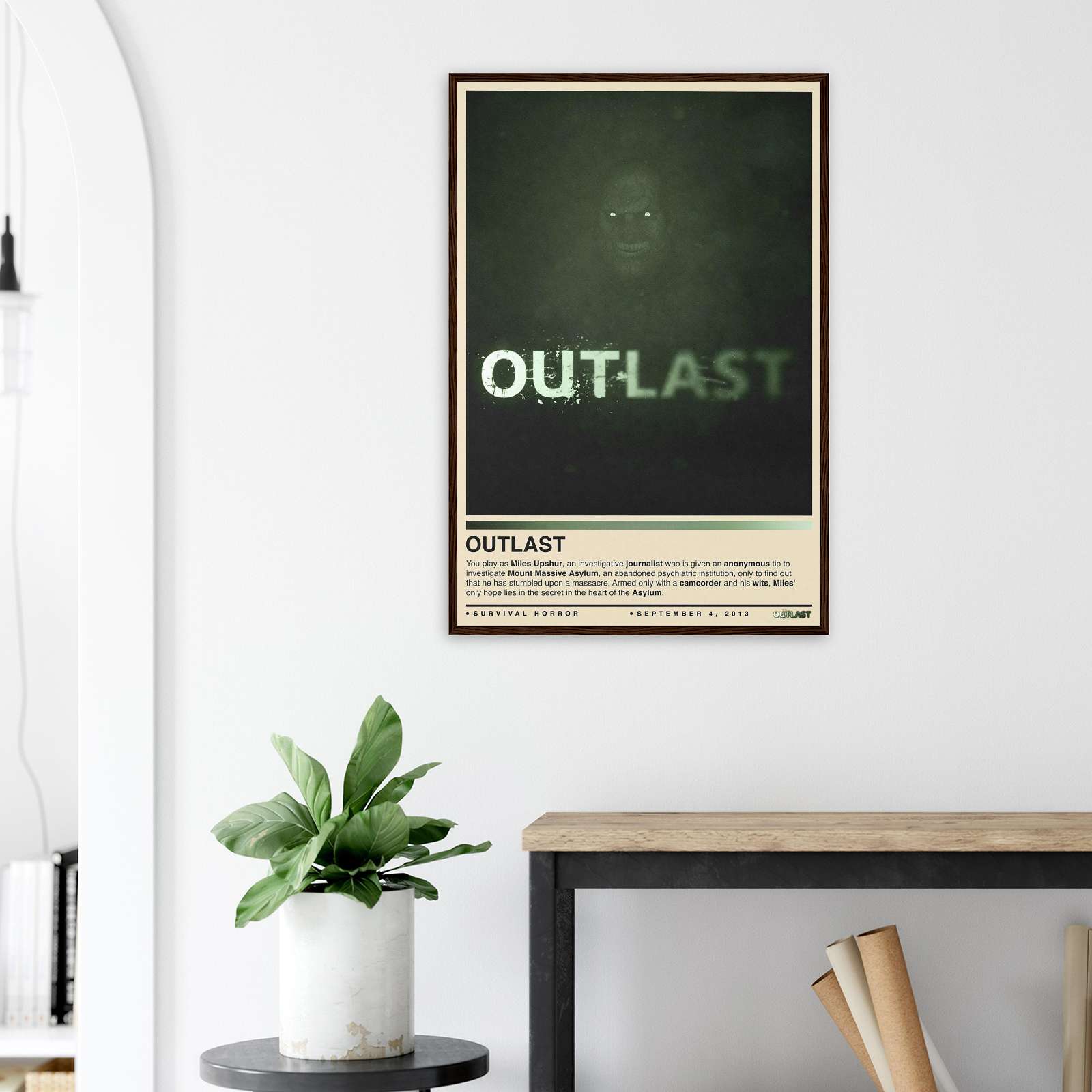 Outlast Gaming Poster, Video Game Poster, Full-Size Poster, Ready to ...