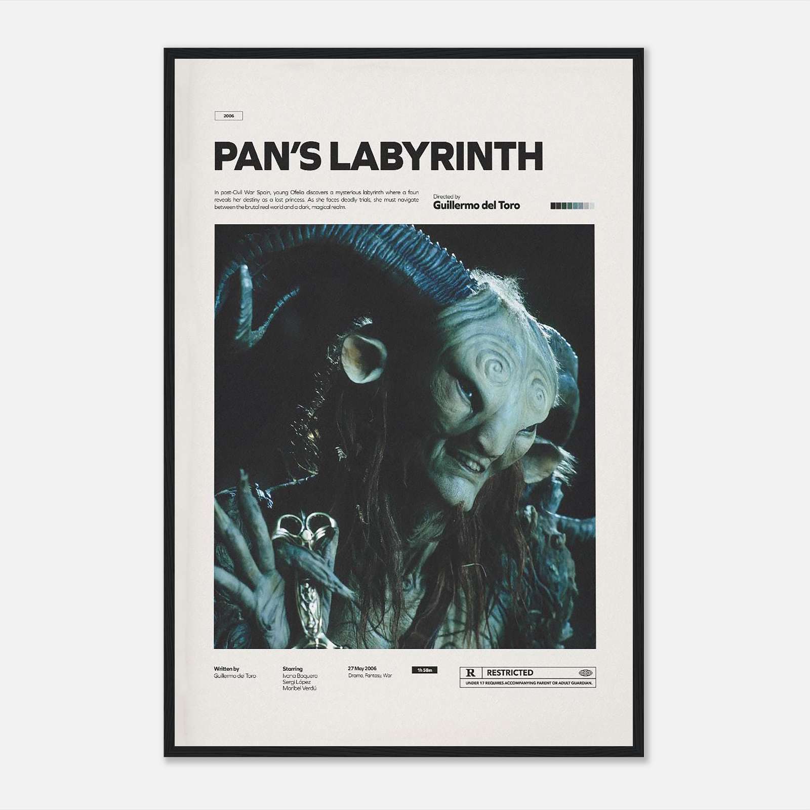 Pans Labyrinth Movie Poster, Pans Labyrinth Film Poster, Horror Movie ...