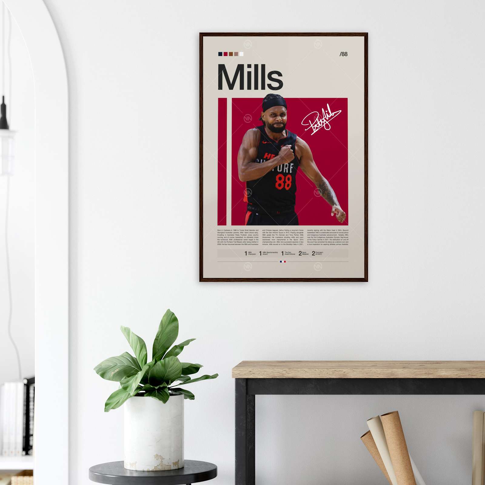 Patty Mills Poster, Sports Poster, Baseball Player Poster, Full-Size ...