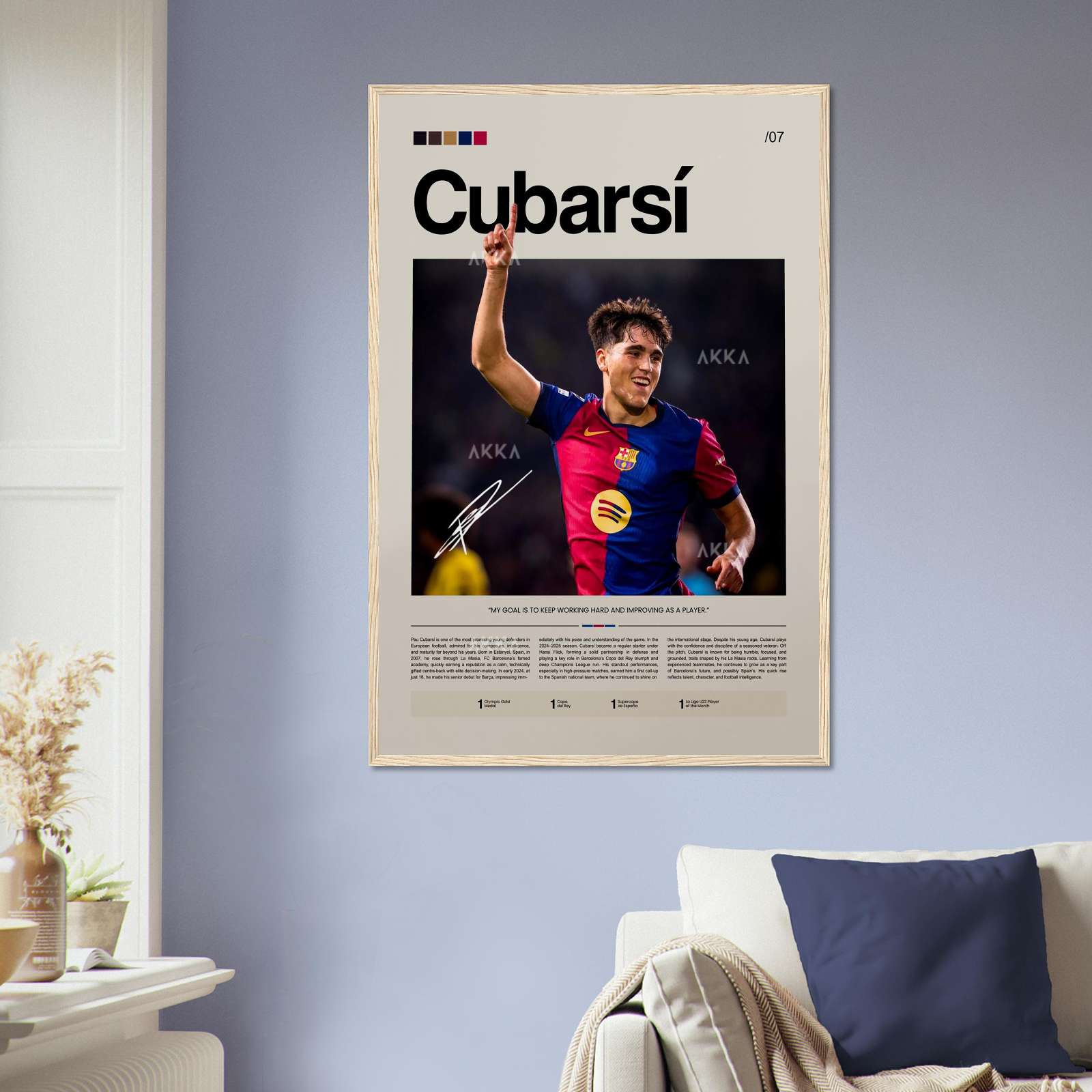 Pau Cubarsi Poster, Sports Poster, Football Player Poster, Full-Size ...