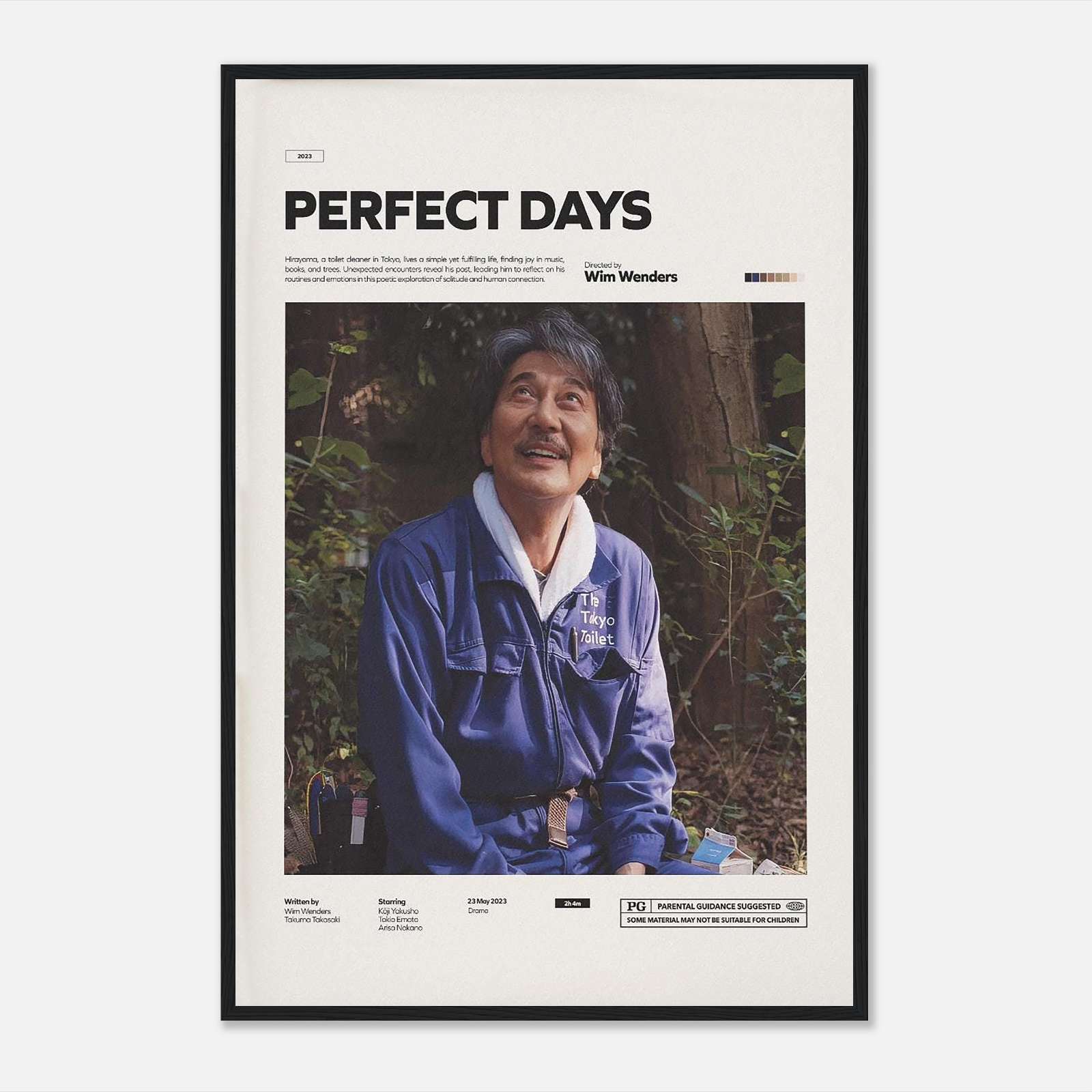 Perfect Days Movie Poster, Wim Wenders'S Perfect Days Movie Print, Full ...