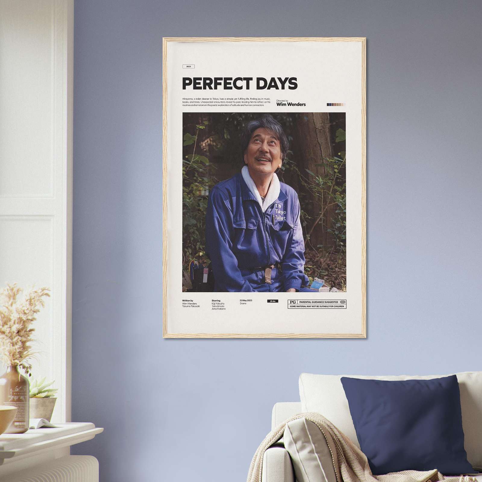 Perfect Days Movie Poster, Wim Wenders'S Perfect Days Movie Print, Full ...