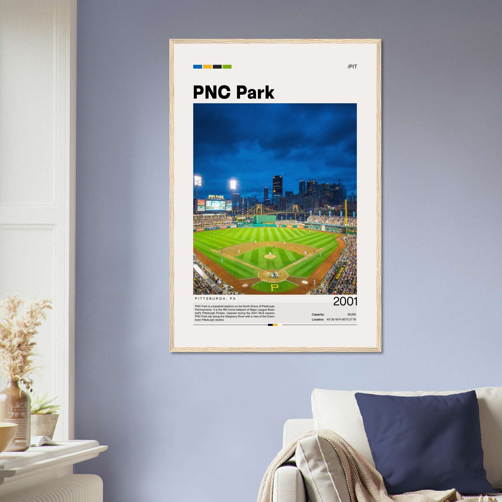 Pnc Park Poster, Full-Size Poster, Ready to Hang - Citiesbox