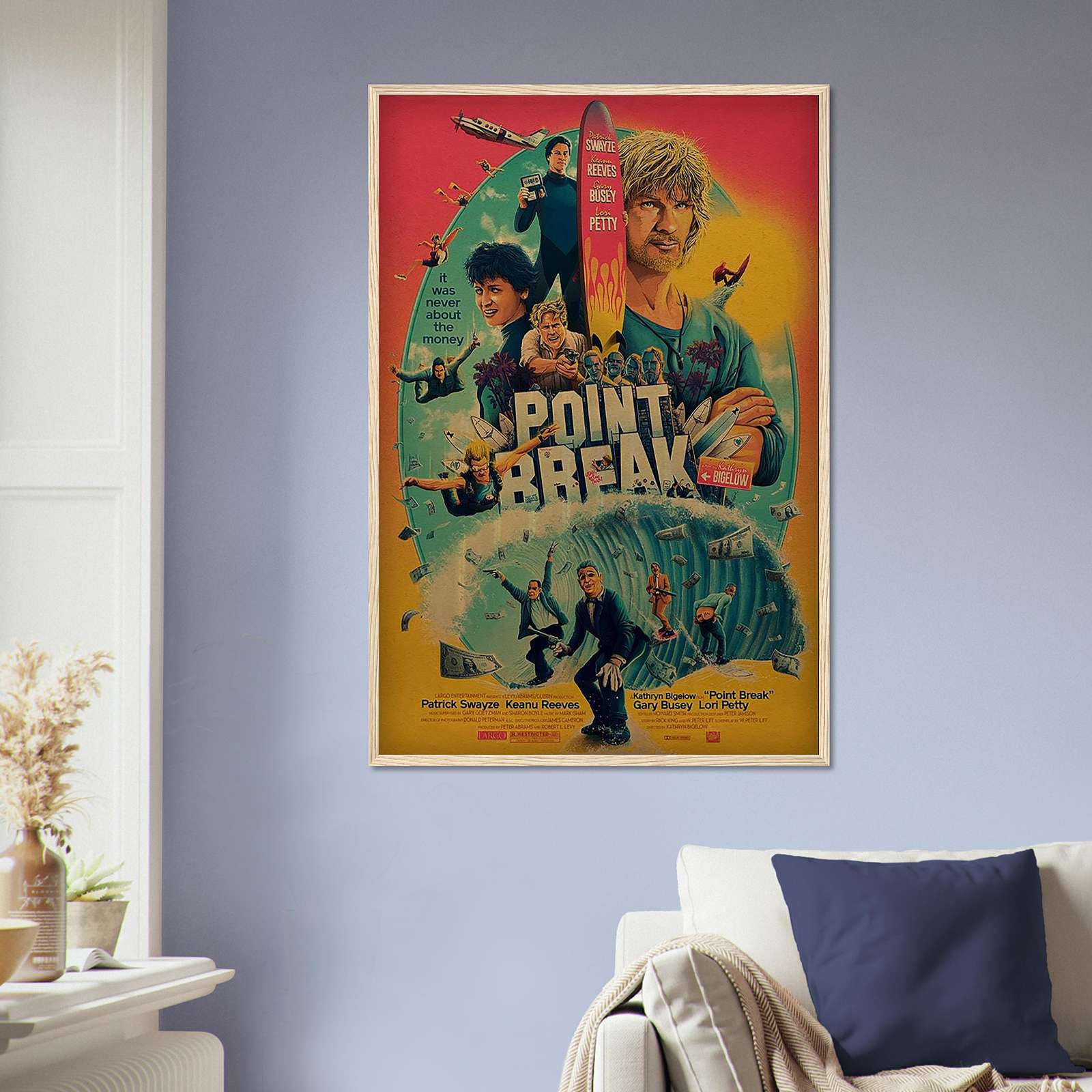Point Break Movie Poster, Film Poster, Full-Size Poster, Ready to Hang ...