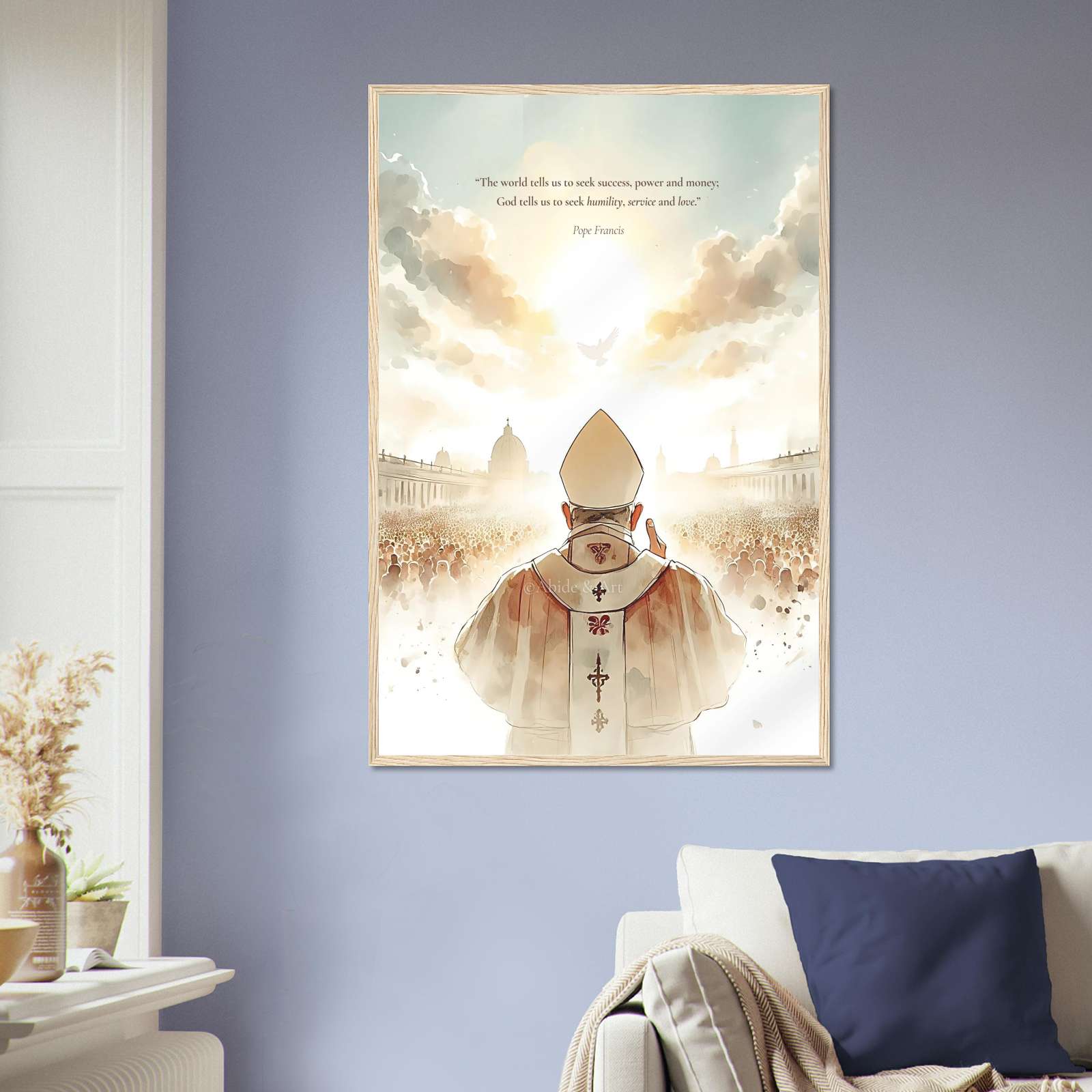 Pope Francis Poster, Pope Francis Memorial Poster 4, Full-Size Poster ...