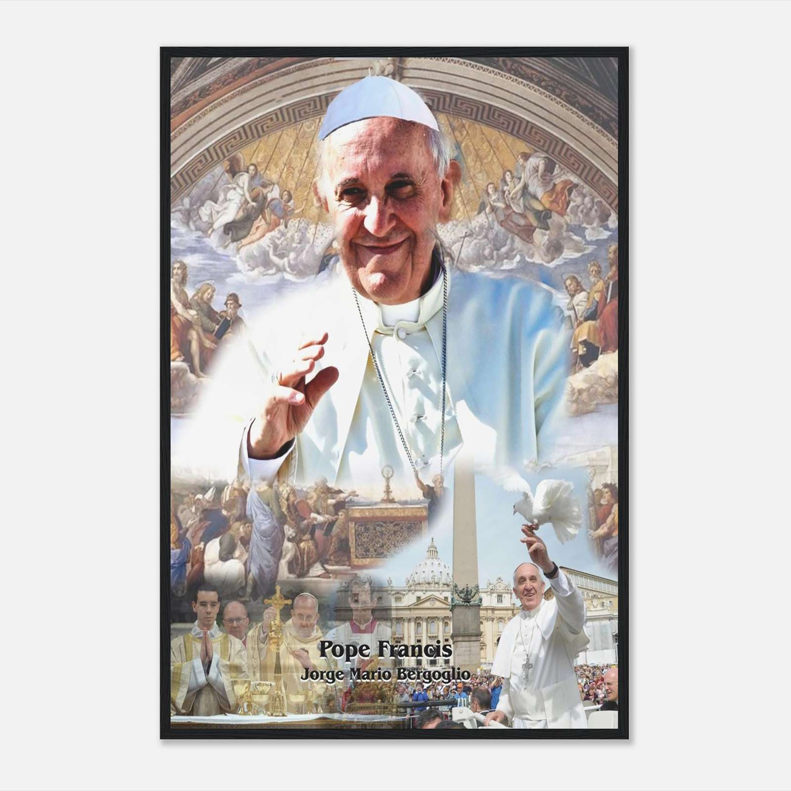 Pope Francis Poster, Pope Francis Memorial Poster, Full-Size Poster ...