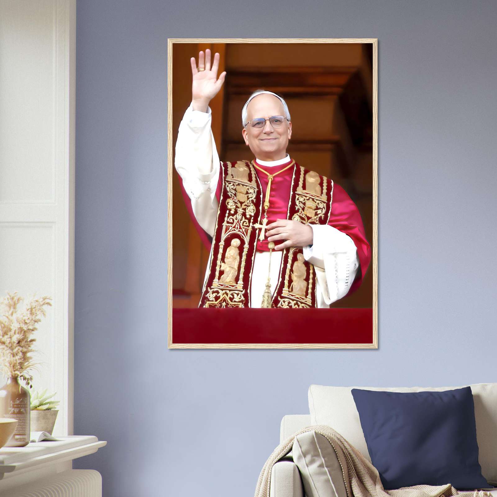 Pope Leo Xiv Poster, Robert Francis Prevost Art New Pope, Full-Size ...