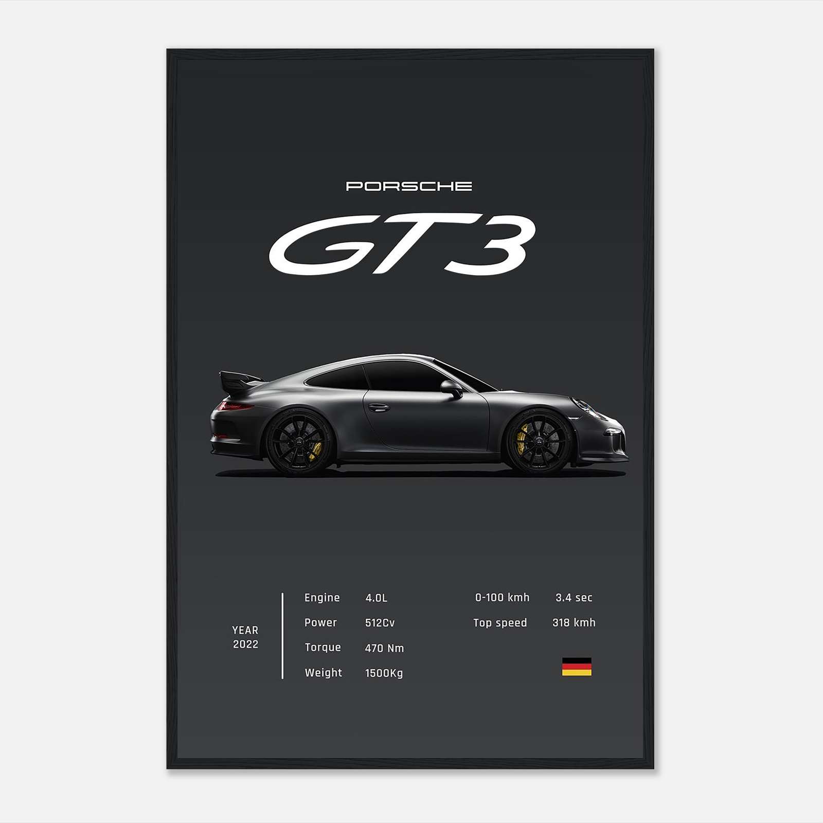 Porsche 911 Gt3 Rs Poster Digital Download Hyper Car Art Super Car ...