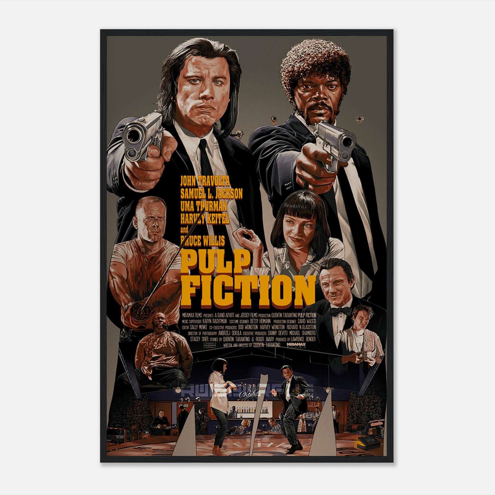 Pulp Fiction Movie Poster, Pulp Fiction Poster, Classic Movie Poster, Full-Size Poster, Ready to ...