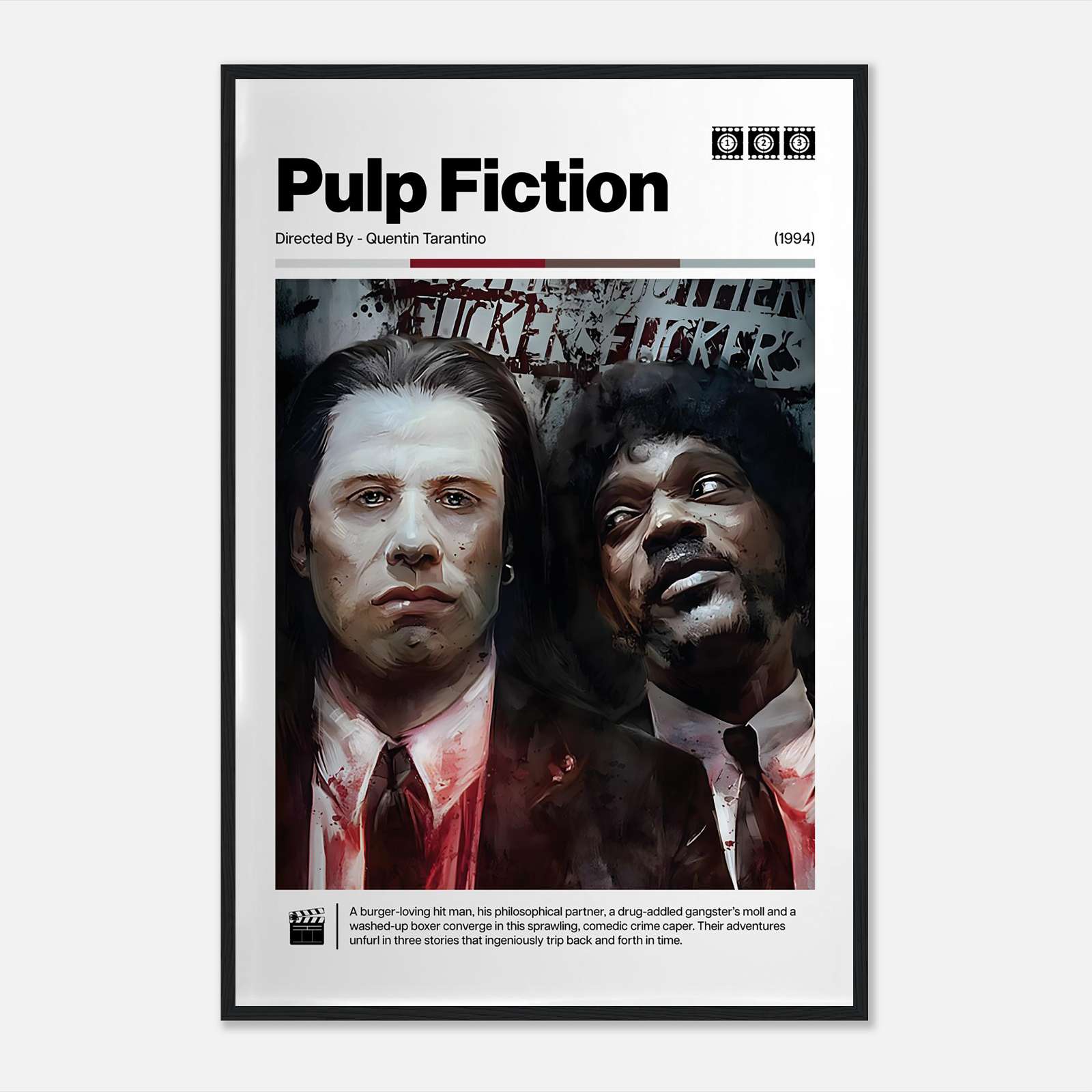 Pulp Fiction Movie Poster, Quentin Tarantino Movies, Vintage Movie ...