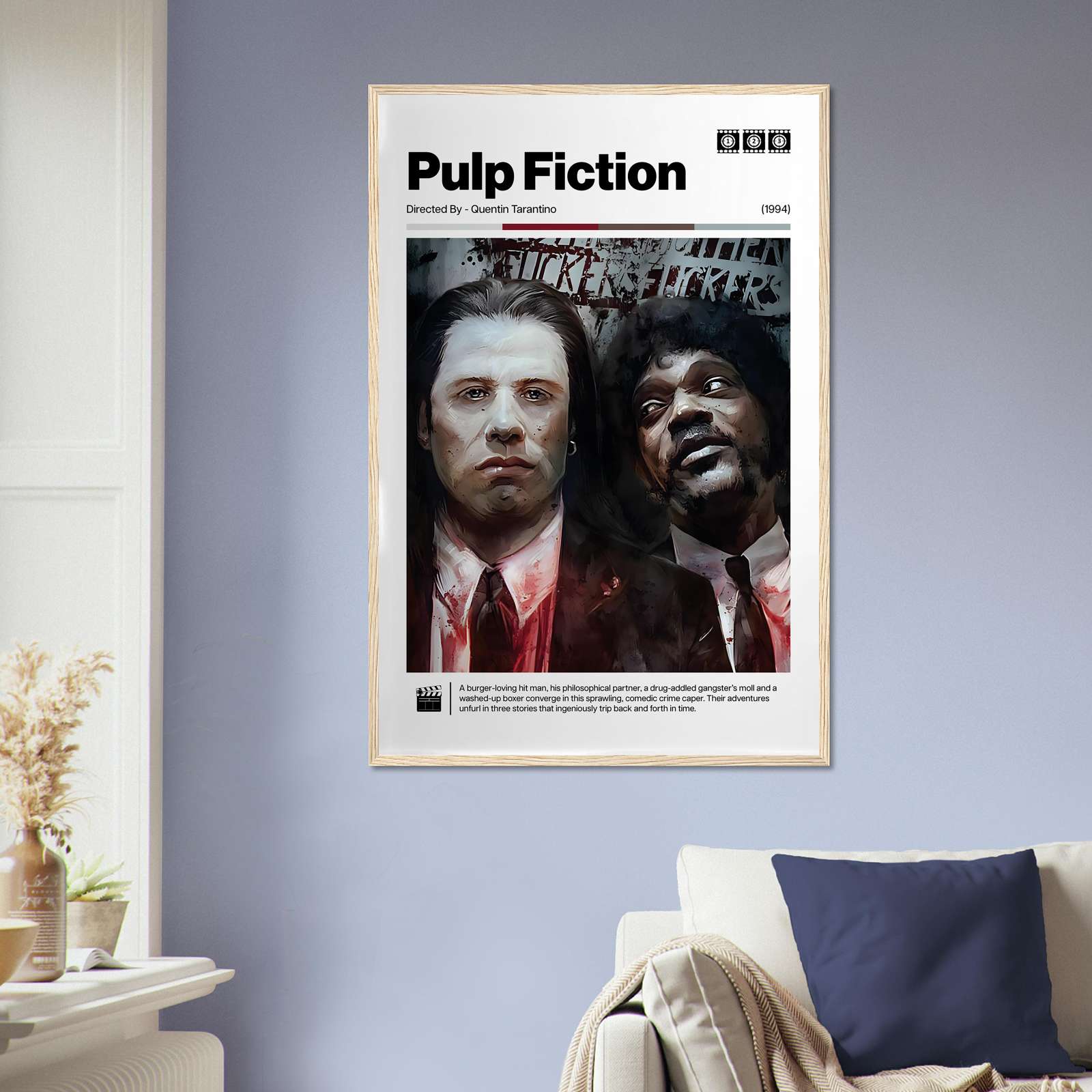 Pulp Fiction Movie Poster, Quentin Tarantino Movies, Vintage Movie ...