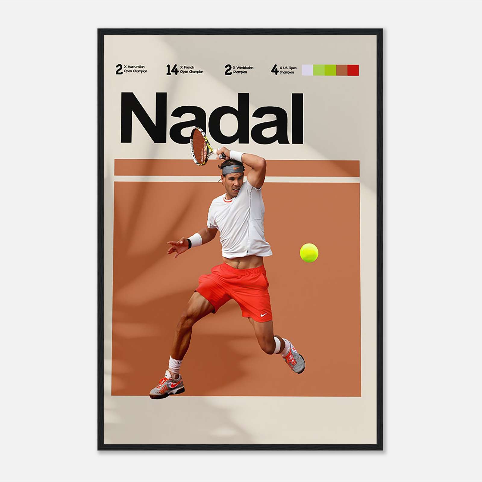 Rafael Nadal Poster, Tennis Poster, Full-Size Poster, Ready to Hang ...