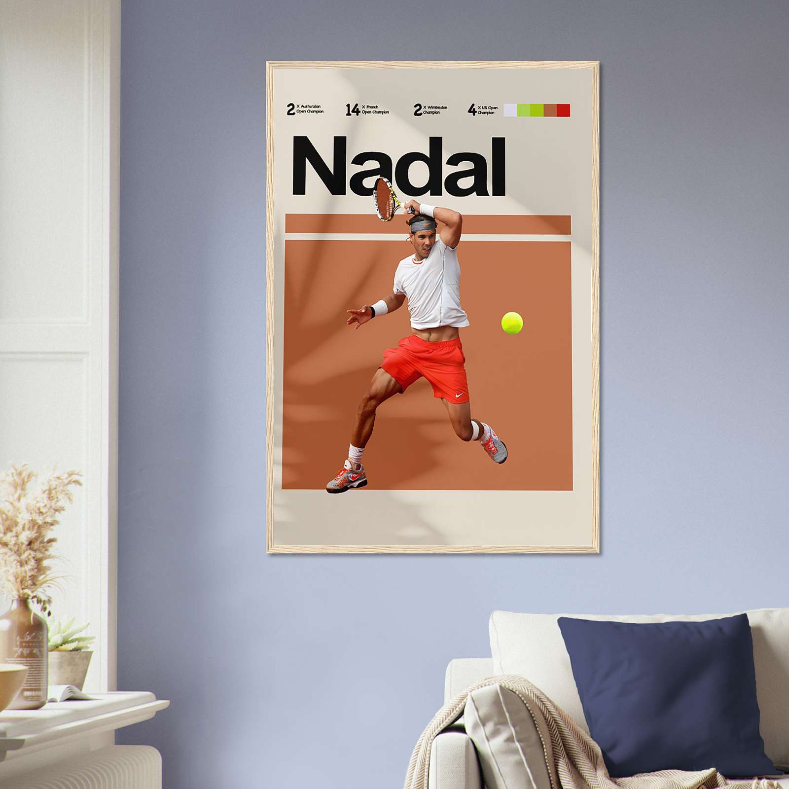 Rafael Nadal Poster, Tennis Poster, Full-Size Poster, Ready to Hang ...