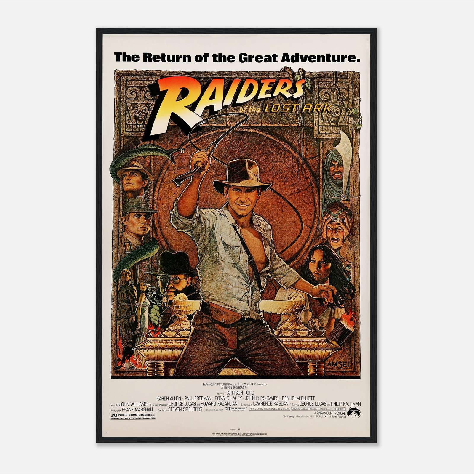 Raiders Of The Lost Ark Movie Poster, Indiana Jones And The Raiders Of ...